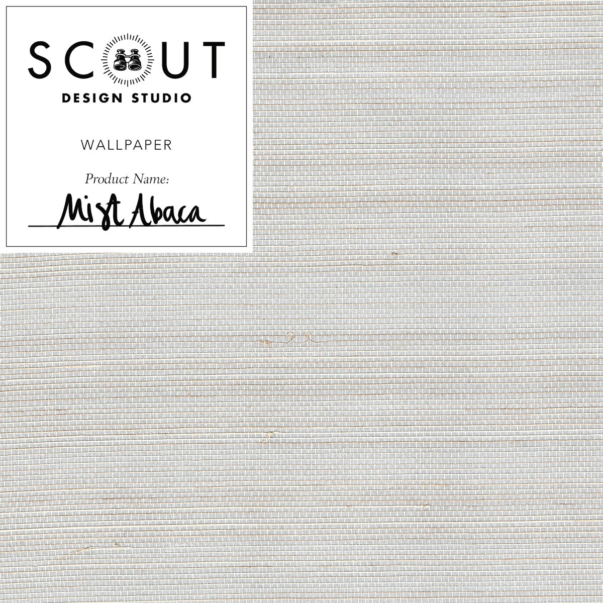 Mist Abaca Grasscloth Sample | Finish Sample – Scout Design Studio
