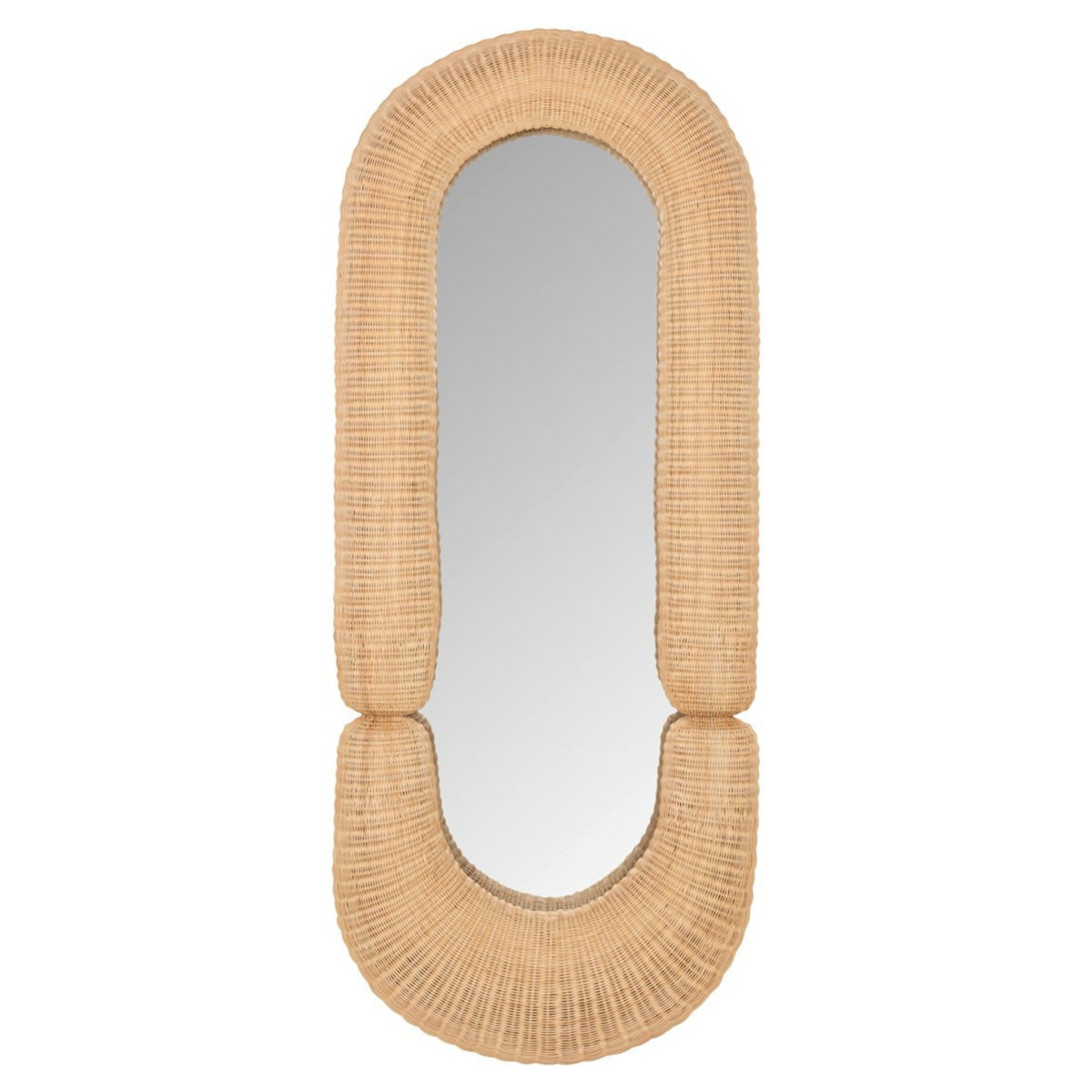 Loop Mirror in Rattan - Large | Unique Mirrors – Scout Design Studio