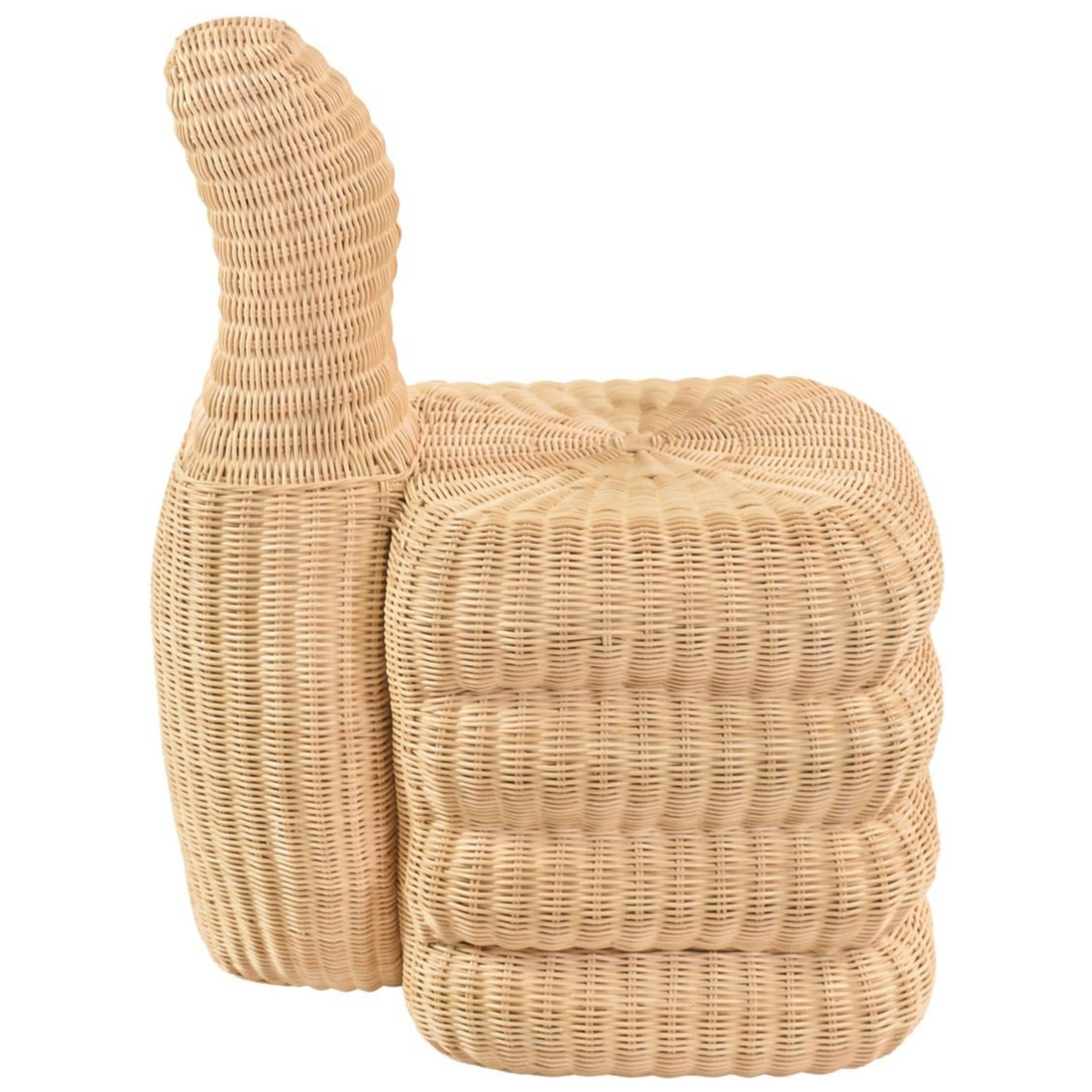 Thumbs Up Stool in Rattan | Rattan Furniture – Scout Design Studio
