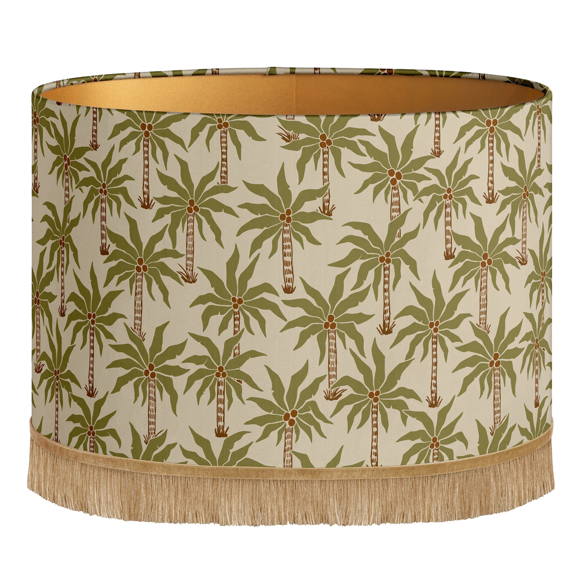 Lampshade Laura Fern & Ecru - Oval L – Scout Design Studio