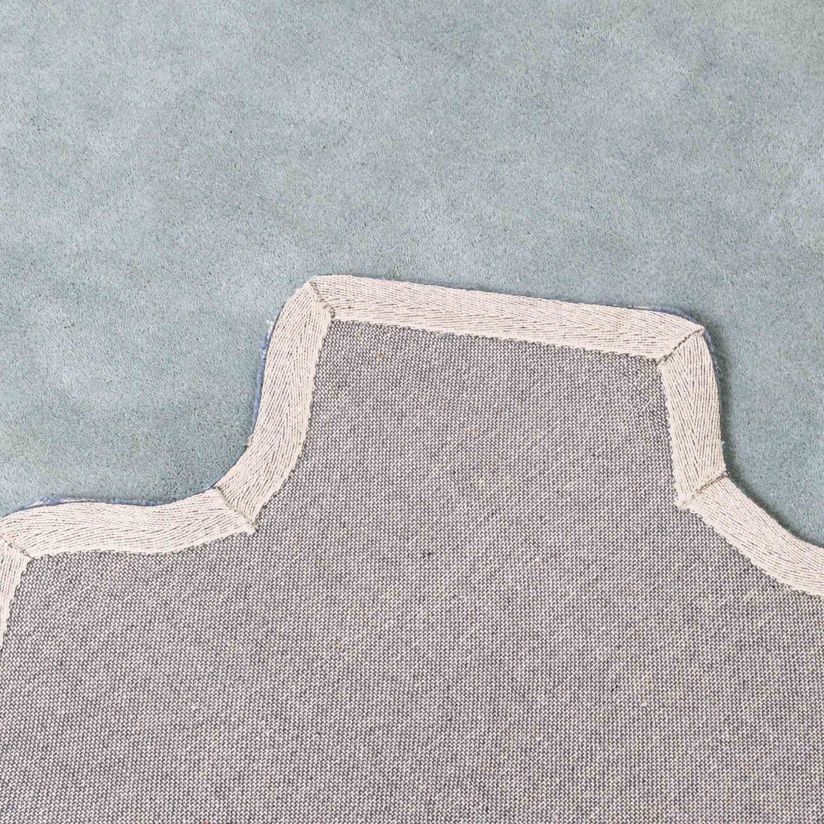 Andrews Ice Blue Tufted Rug | Blue Geometric Rug – Scout Design Studio
