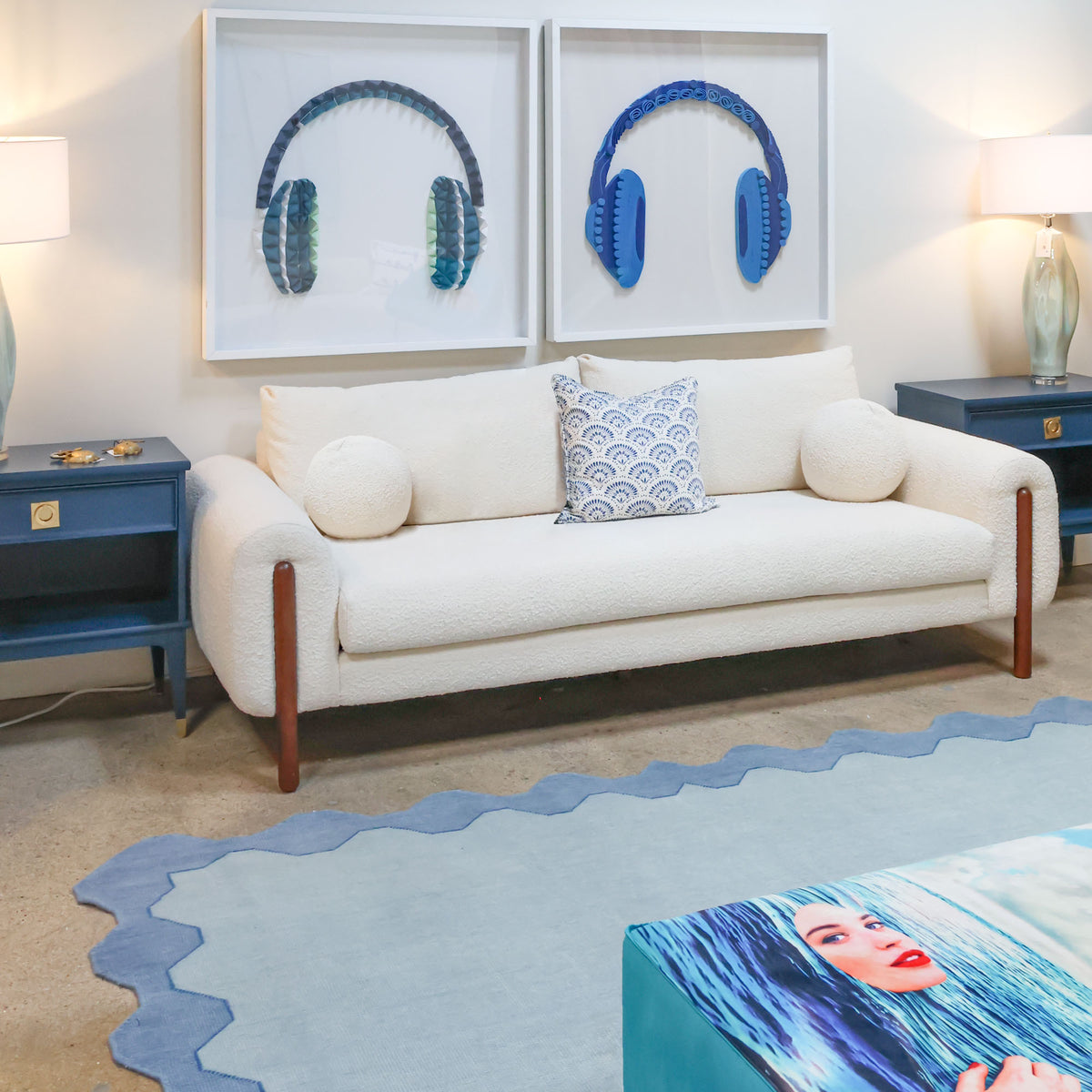Andrews Ice Blue Turkish Knot Rug – Scout Design Studio