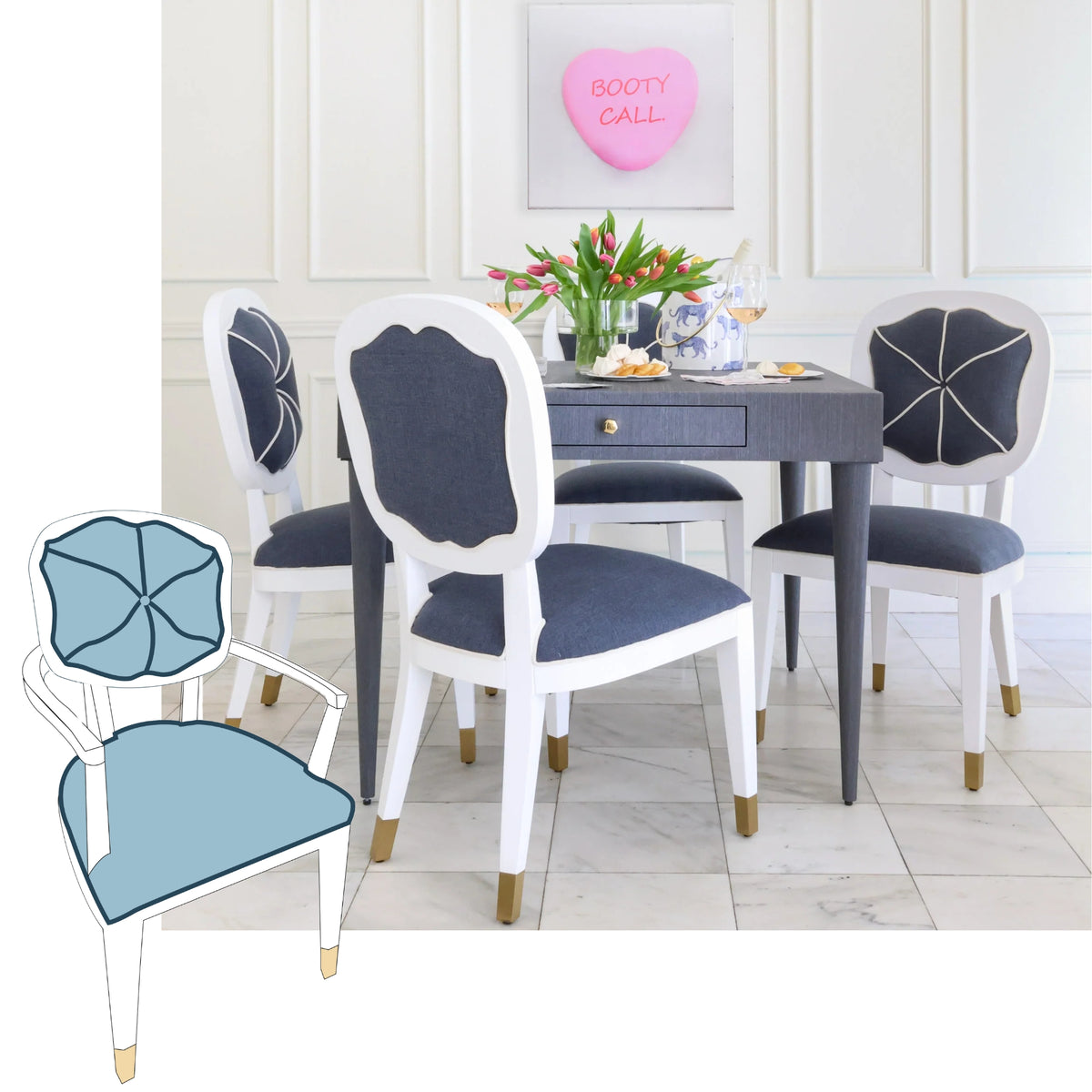 Chaser Ottoman in Ivory Leather | Contemporary Seating – Scout Design ...