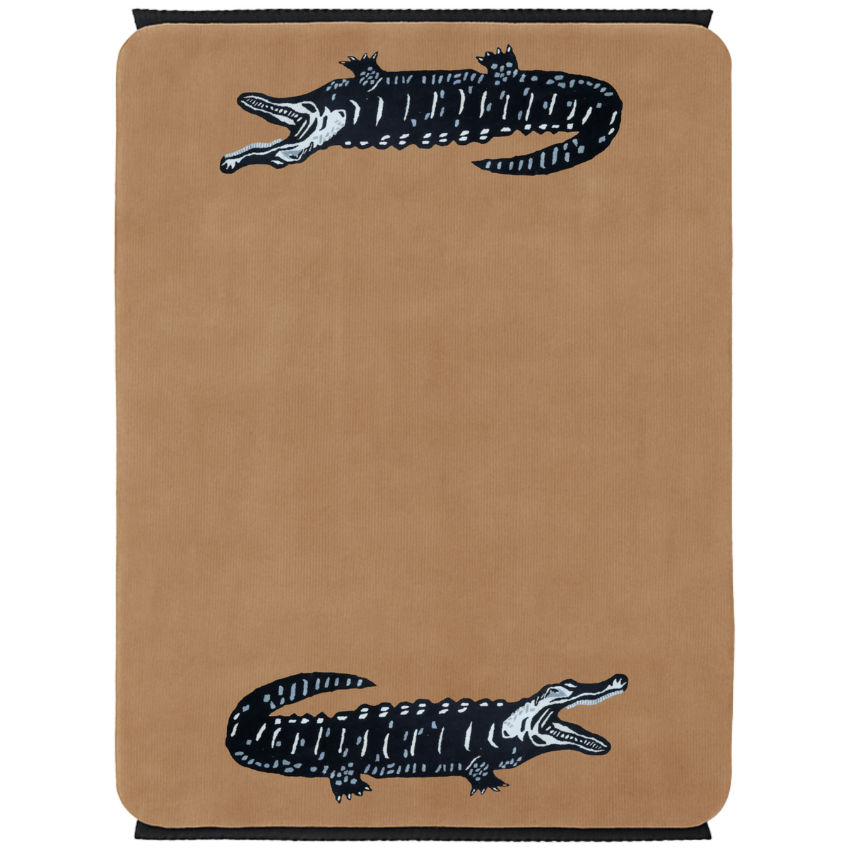 Bite Me Camel Tufted Rug | Brown and Black Alligator Rug – Scout Design ...