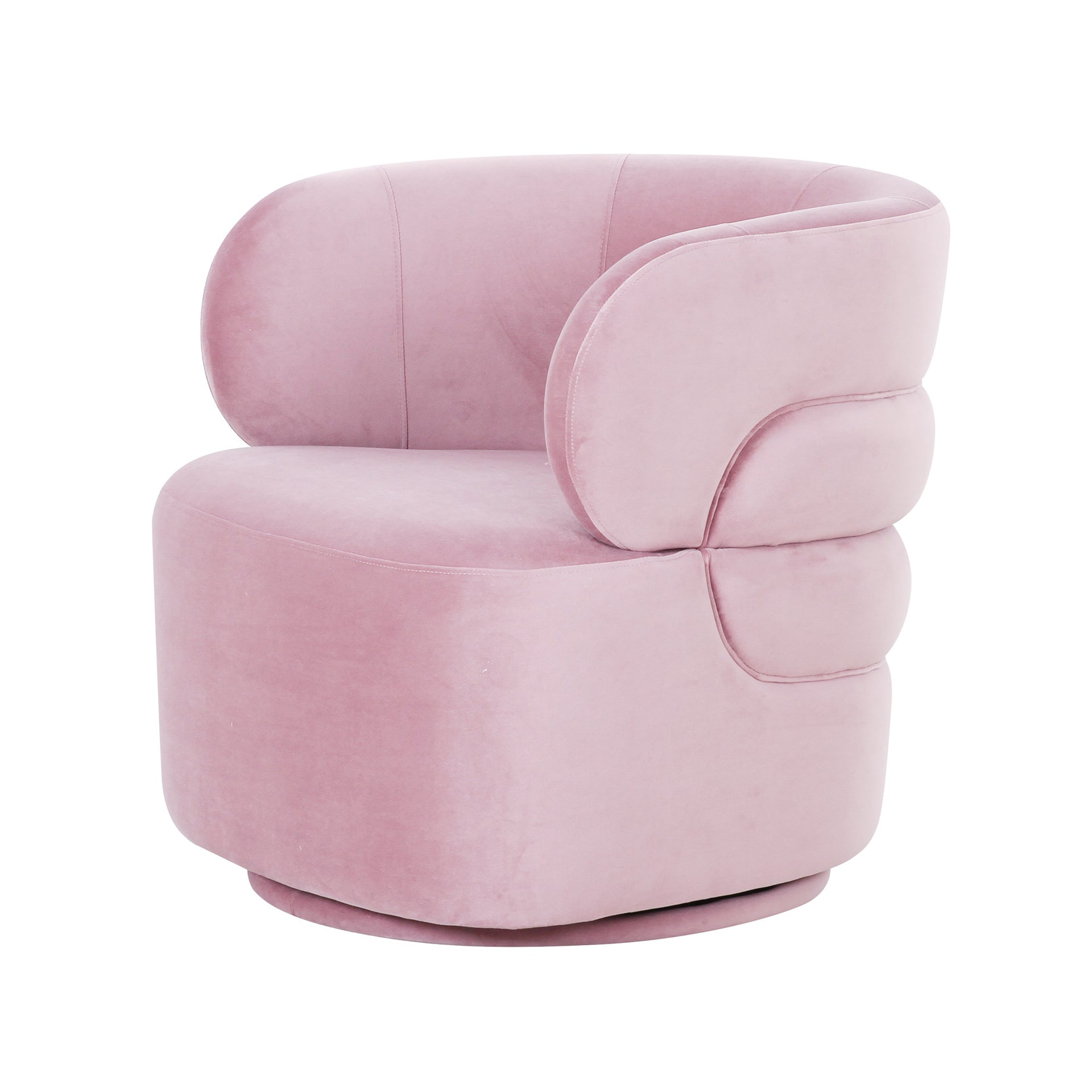 Capri Swivel Chair In Rose | Contemporary Seating – Scout Design Studio