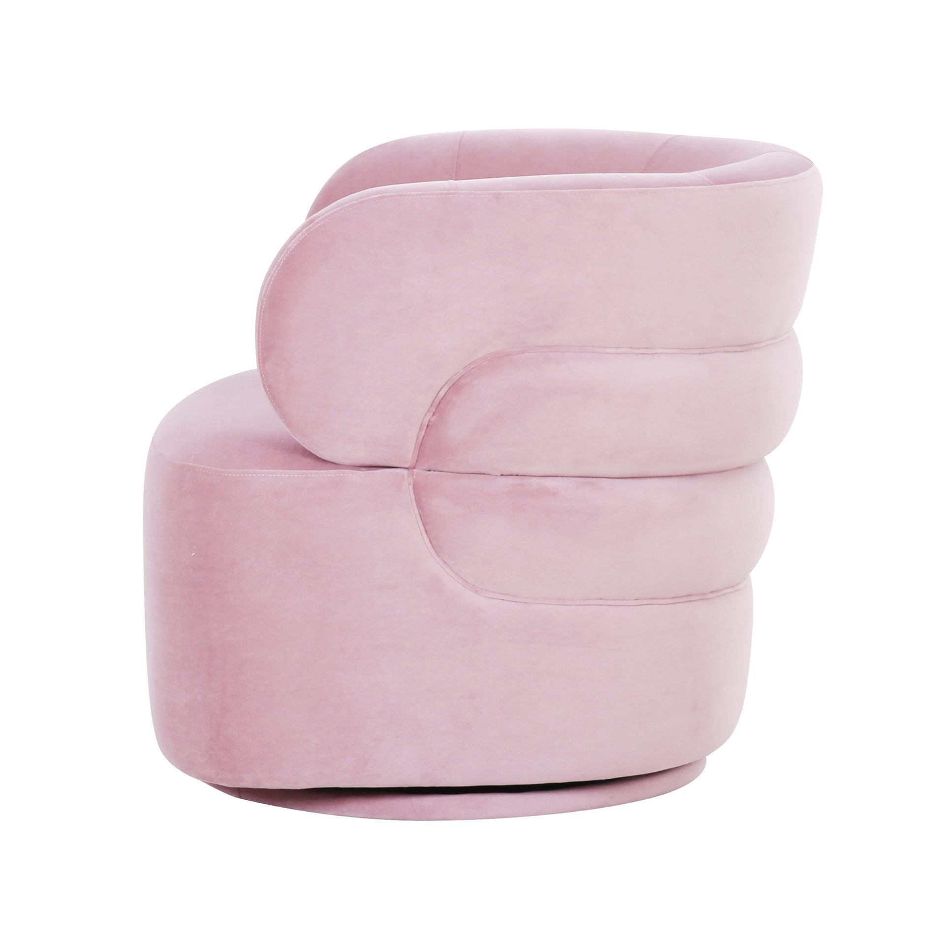 Capri Swivel Chair In Rose | Contemporary Seating – Scout Design Studio