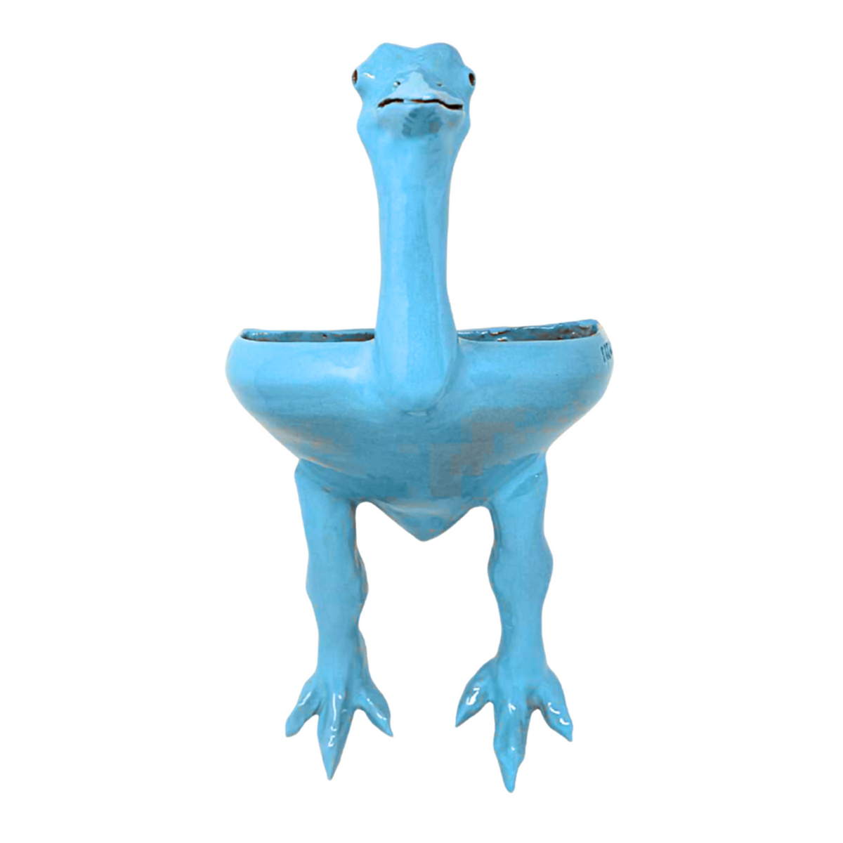 Ceramic Hanging Ostrich Bowl in Light Blue – Scout Design Studio