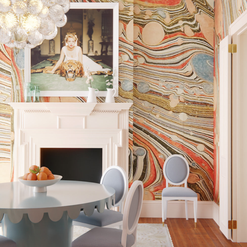 Chimera Marble Mural - Polychrome | Pattern Mural – Scout Design Studio