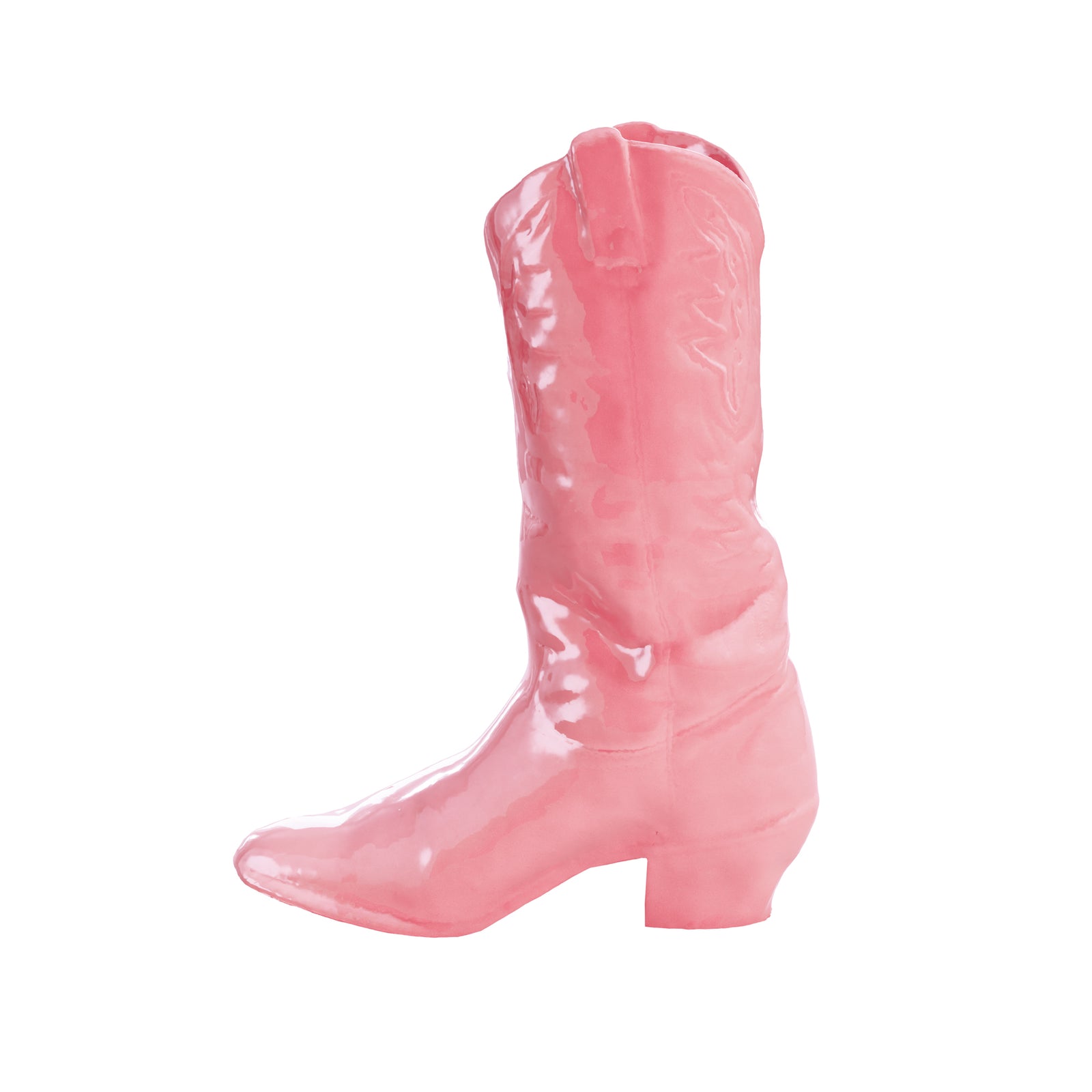 Cowboy Boot Vase in Pink | Handmade Ceramic Cowboy Boot Vase – Scout ...