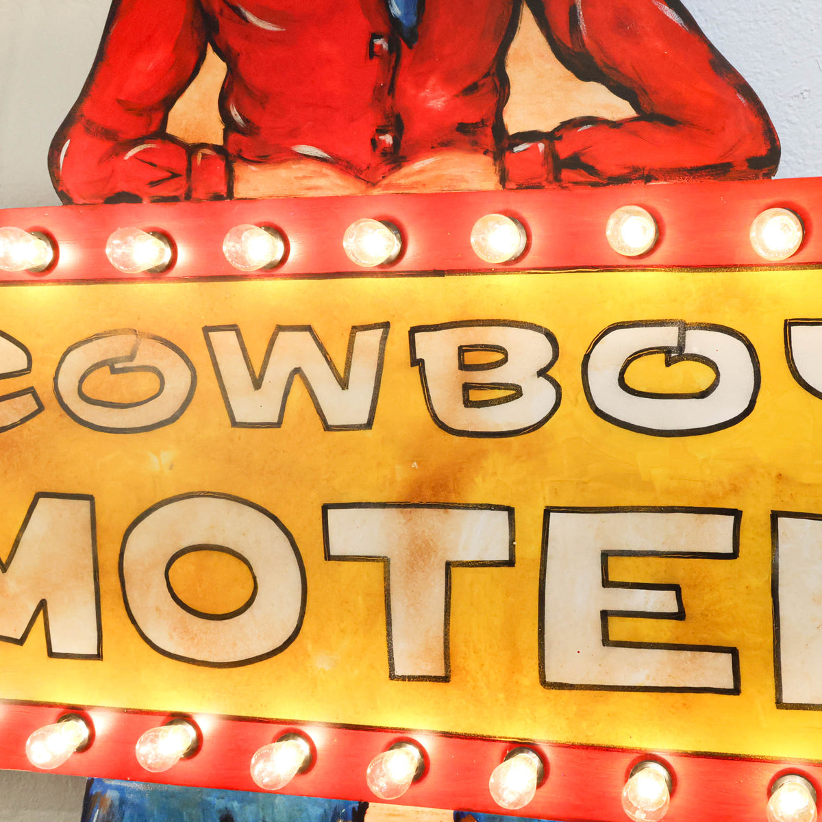 Cowboy Motel Sign | Western Light Up Sign – Scout Design Studio