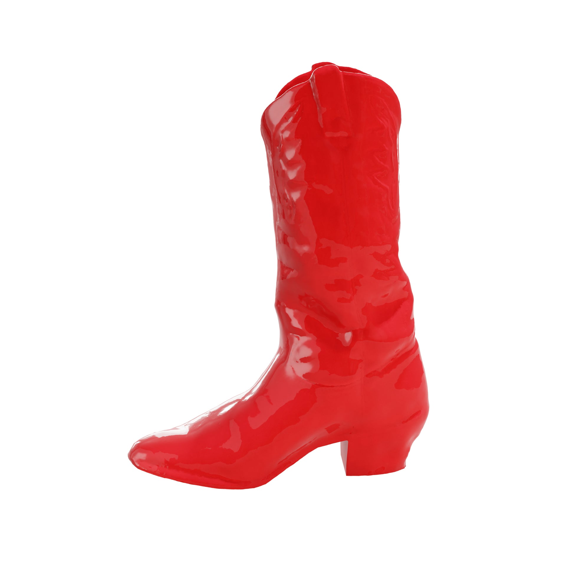 Cowboy Boot Vase in Cherry Red | Handmade Ceramic Cowboy Boot Vase ...