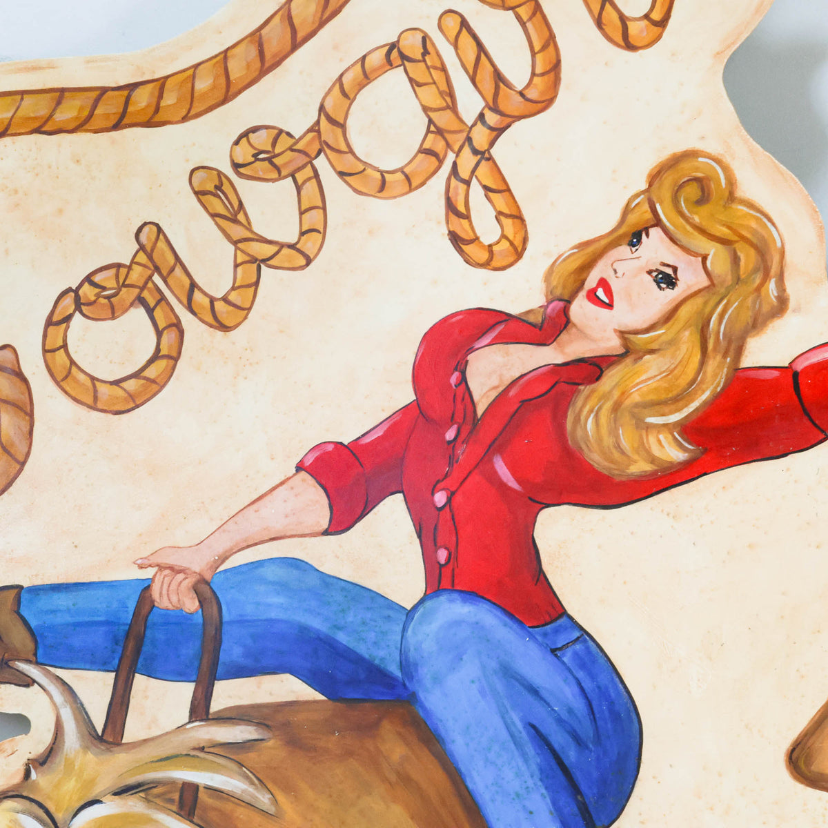 Cowgirl Ranch Light Up Sign | Vintage Wall Art – Scout Design Studio