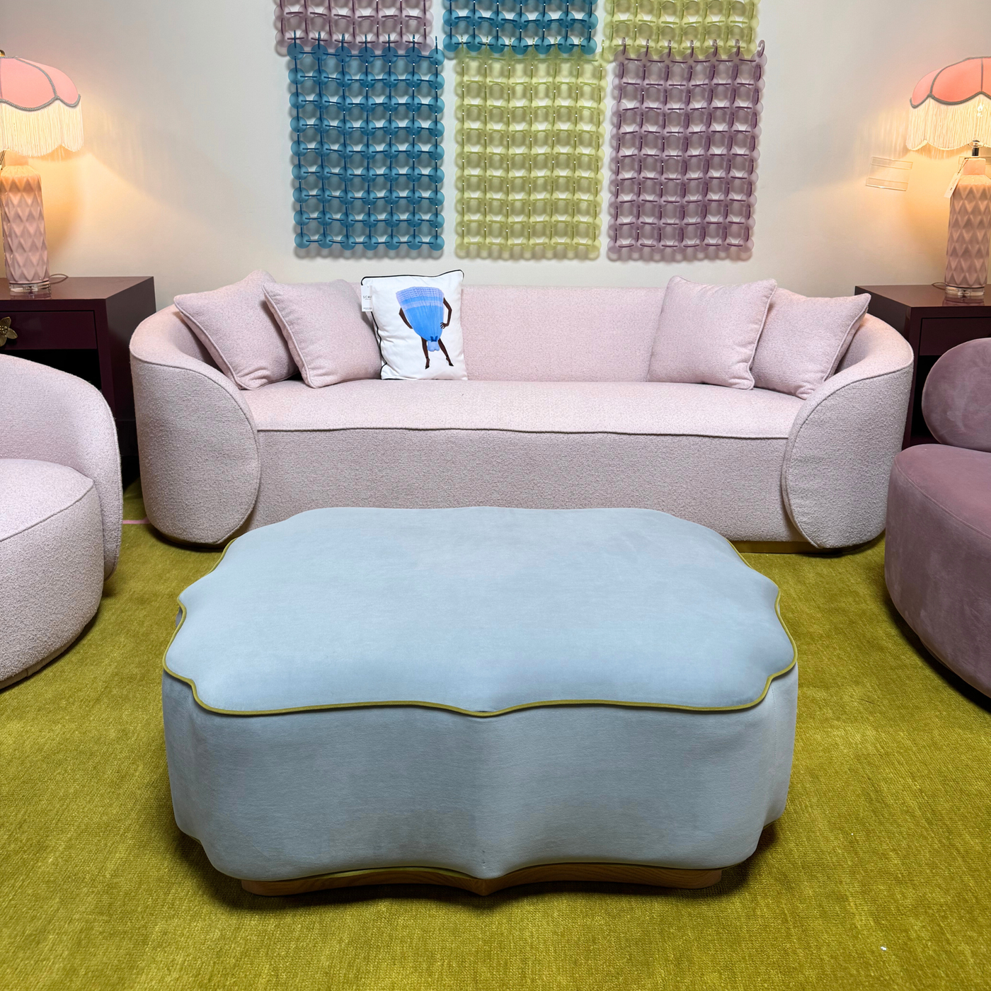 Cruz Ottoman | Contemporary Curved Ottoman – Scout Design Studio