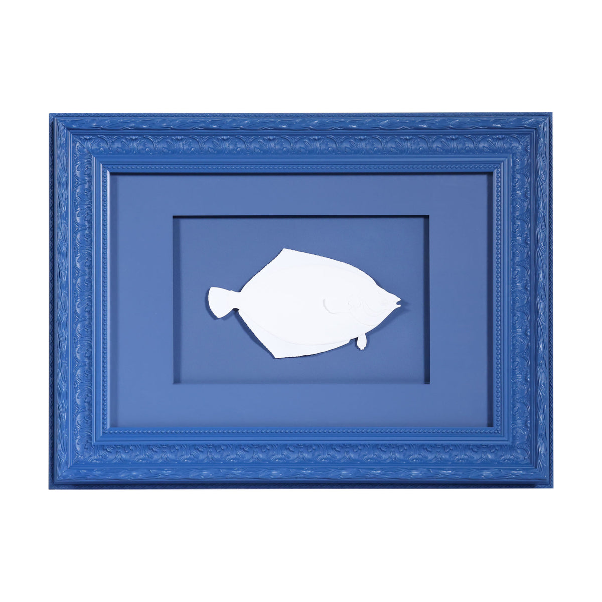 Flounder Swimming | Modern Fish Artwork – Scout Design Studio