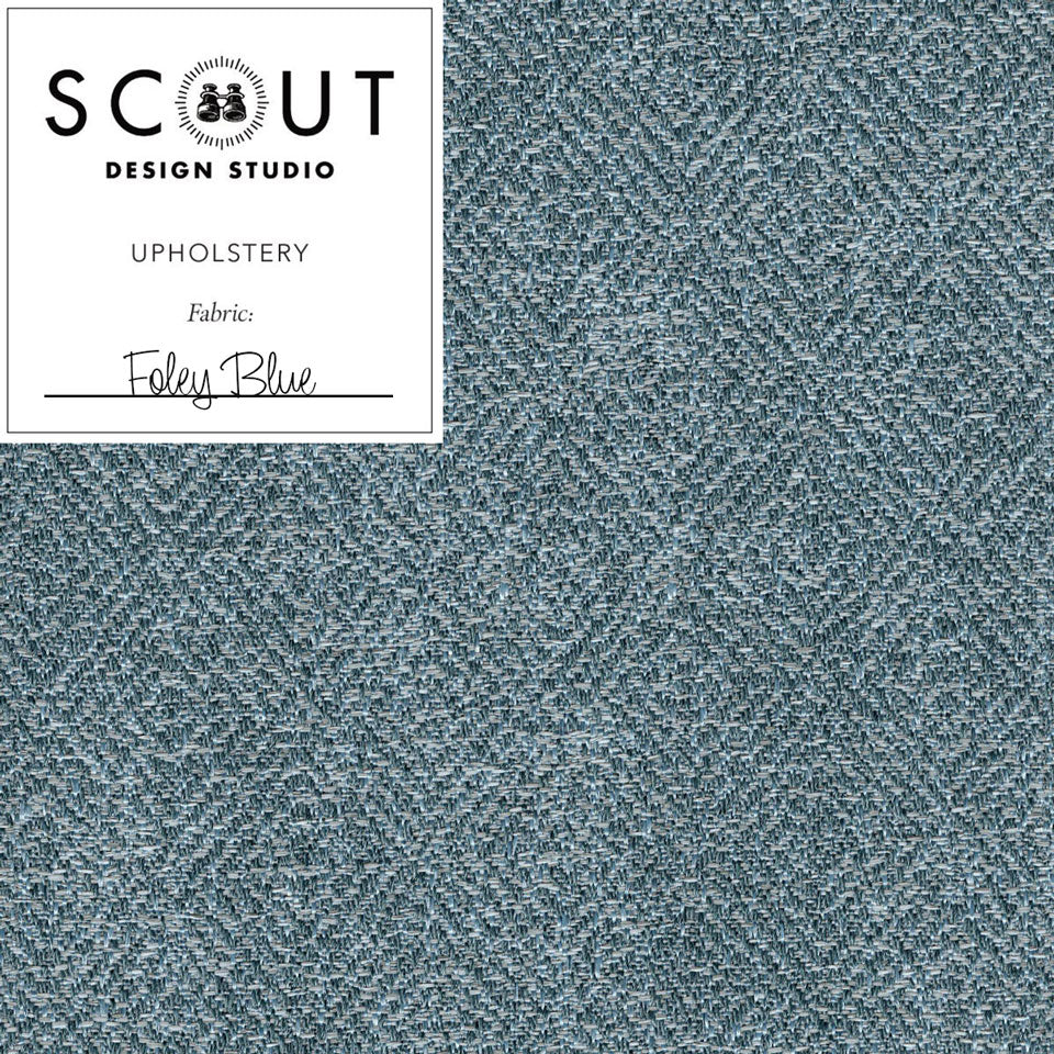Foley Blue Woven Fabric Sample – Scout Design Studio