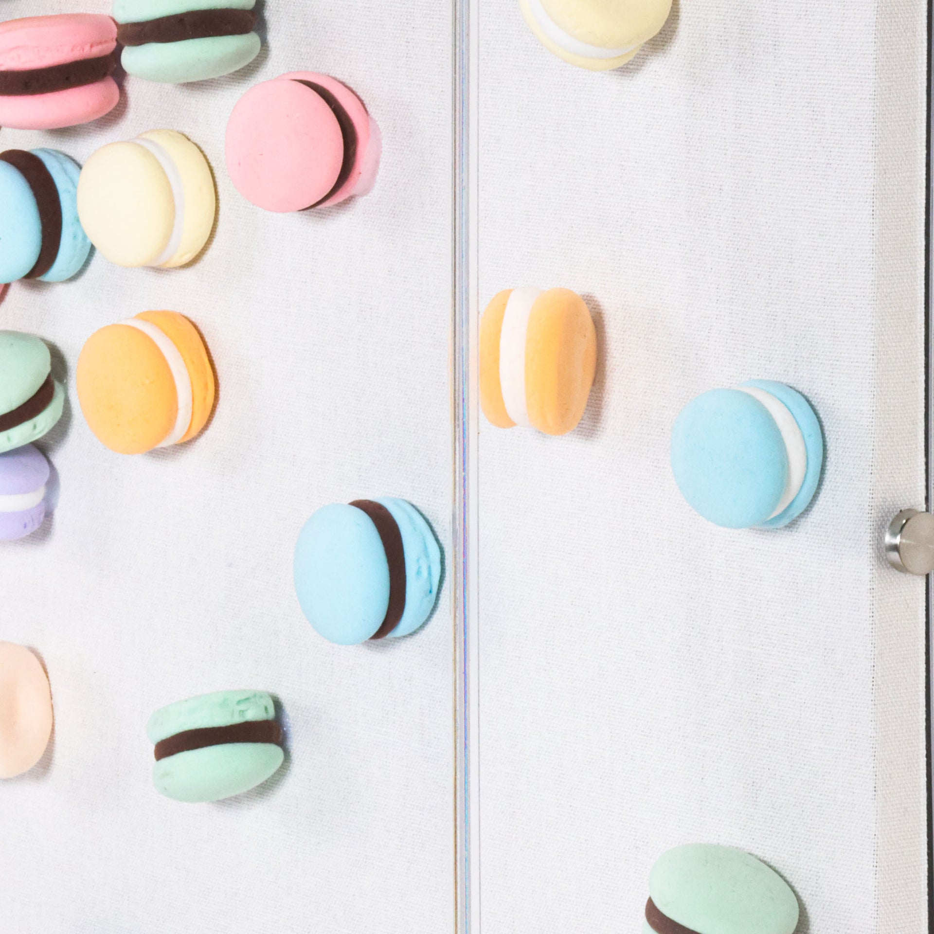 Four Panel Macarons | Pastel 3D Cookie Wall Art – Scout Design Studio