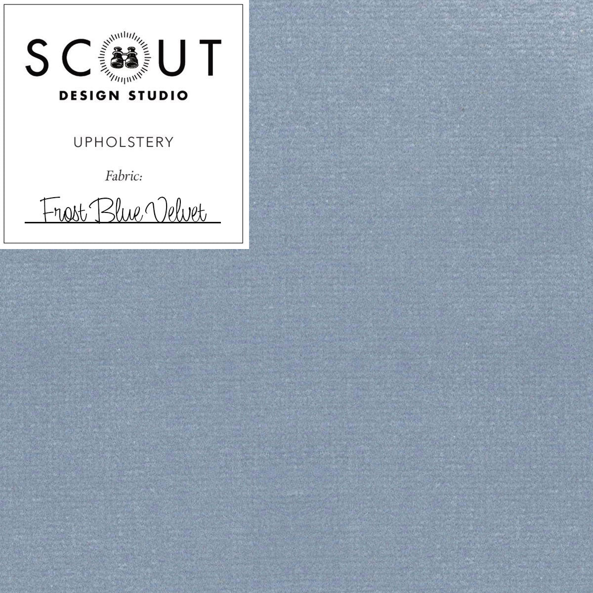 Frost Blue Fabric Sample - Scout Label – Scout Design Studio