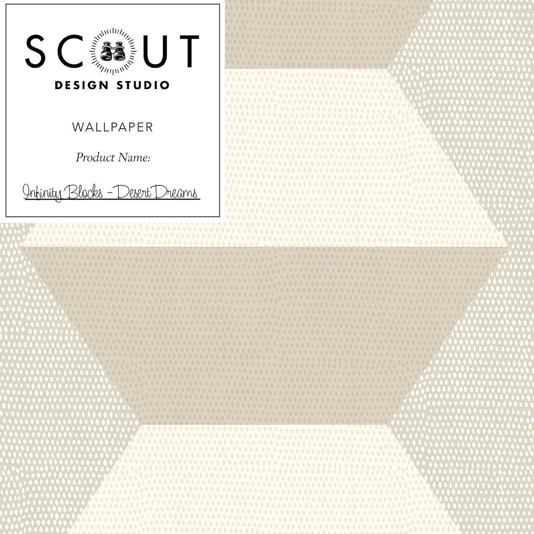 Infinity Blocks Wallpaper in Desert Dream Sample | Wallpaper Sample ...