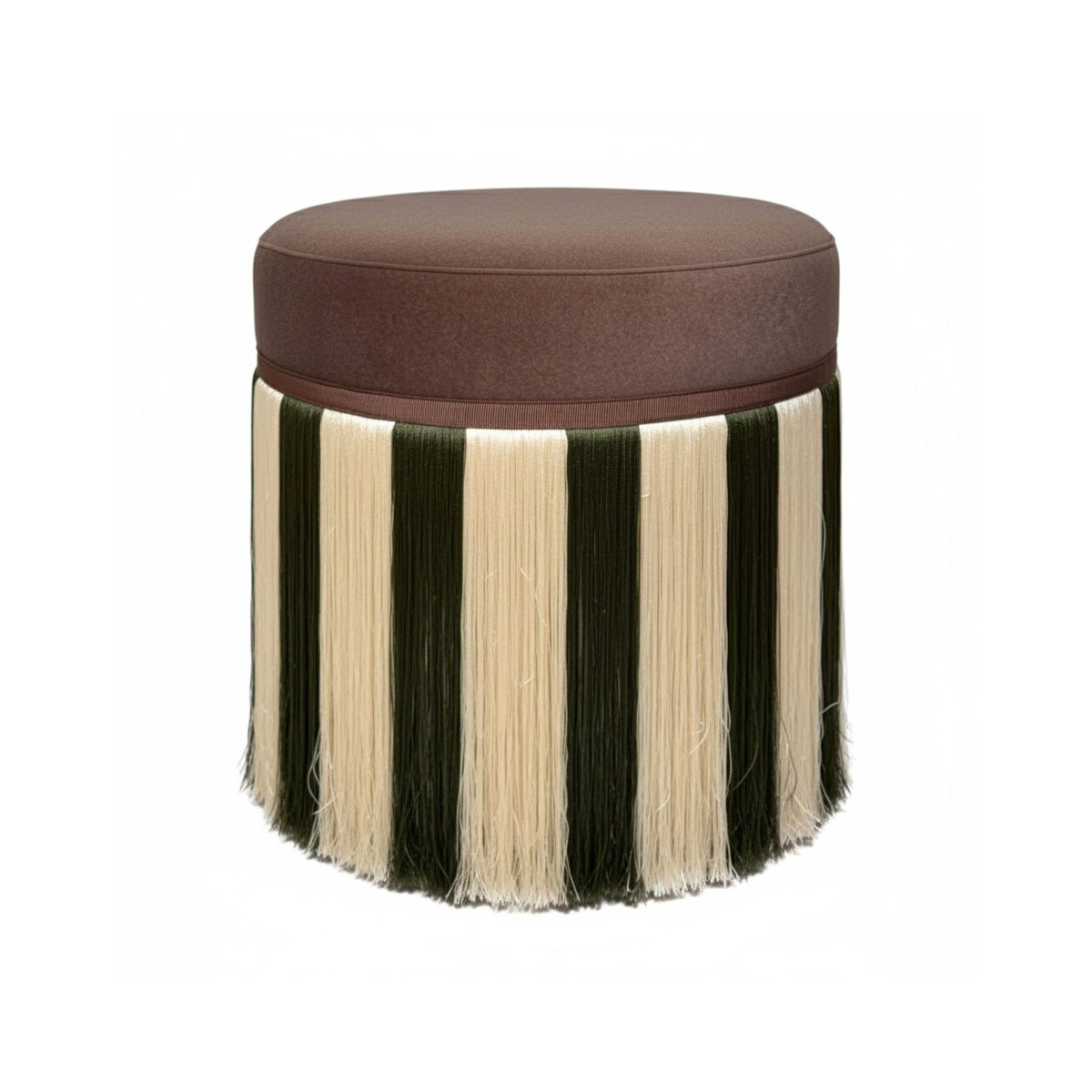 Kapari Ottoman | Contemporary Fringe Ottoman – Scout Design Studio