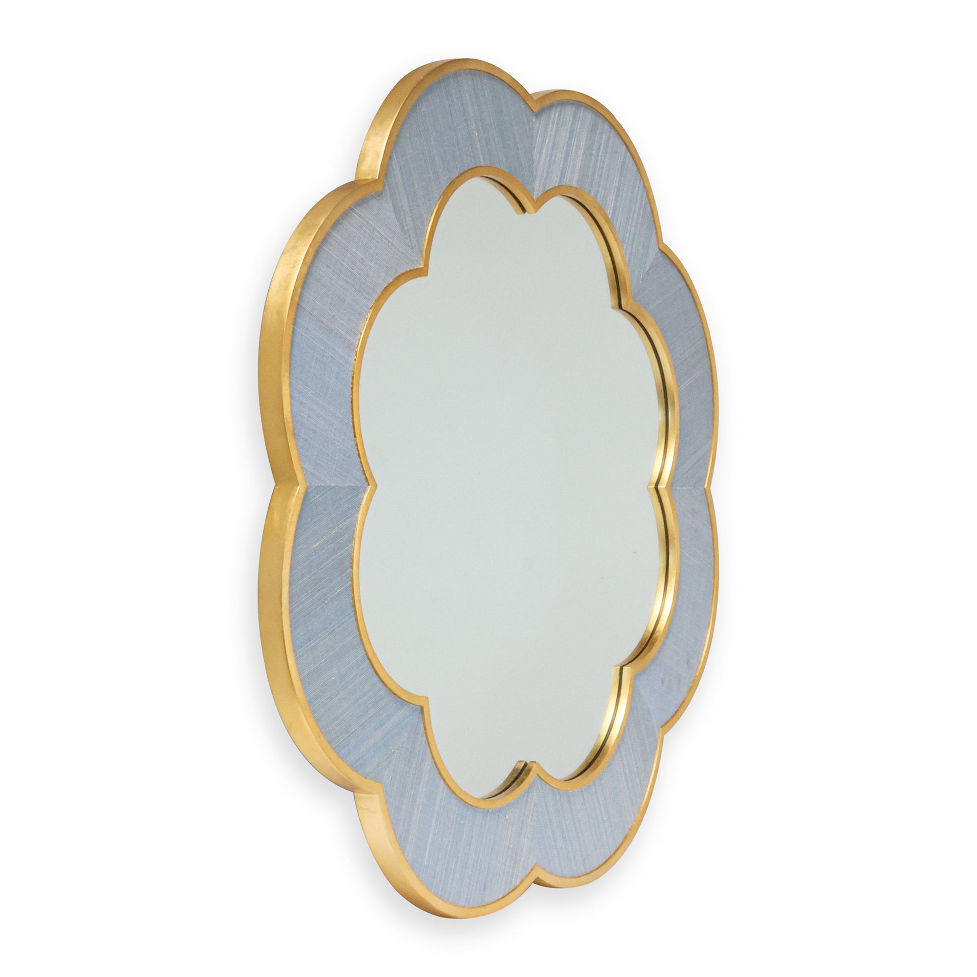 Leigh Mirror | Grasscloth Flower Mirror – Scout Design Studio