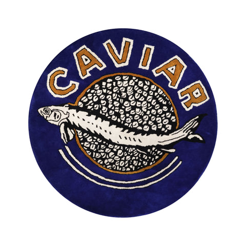 Little Fancy Circle Tufted Rug | Custom Tufted Blue Rug – Scout Design ...