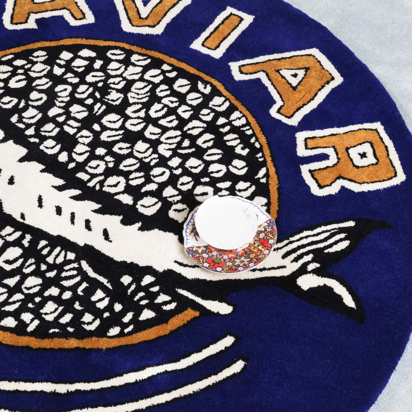 Little Fancy Circle Tufted Rug | Custom Tufted Blue Rug – Scout Design ...