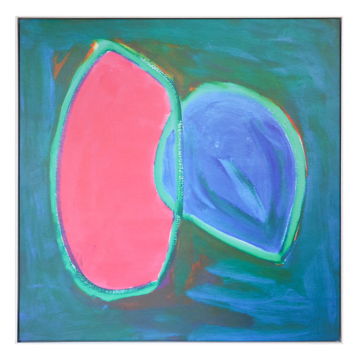 Marco | Large Blue and Pink Abstract Gallery Art – Scout Design Studio