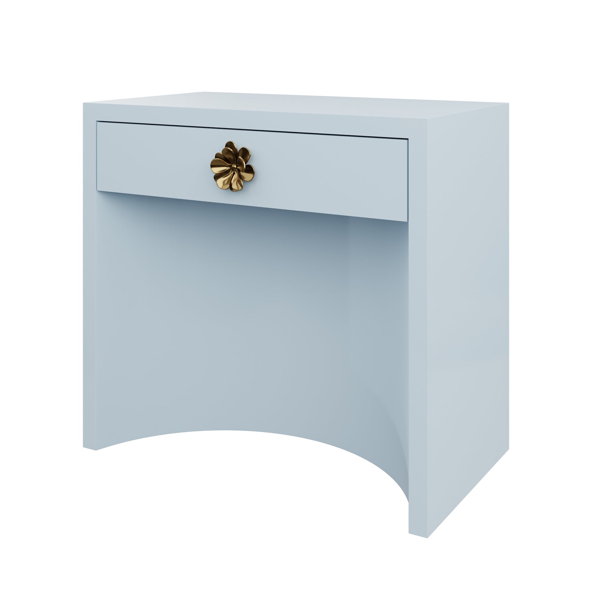 Custom Marisol Chest | Contemporary Demilune Nightstand – Scout Design Studio