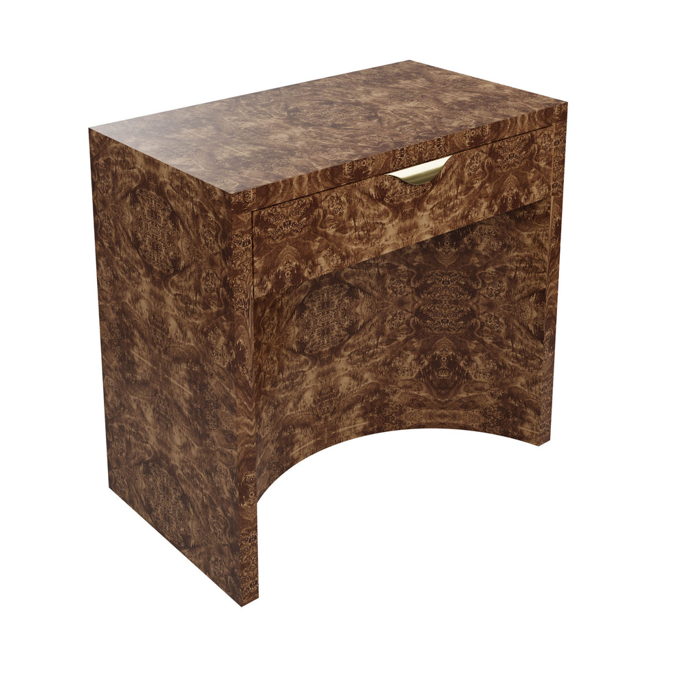 Custom Marisol Chest | Contemporary Demilune Nightstand – Scout Design Studio