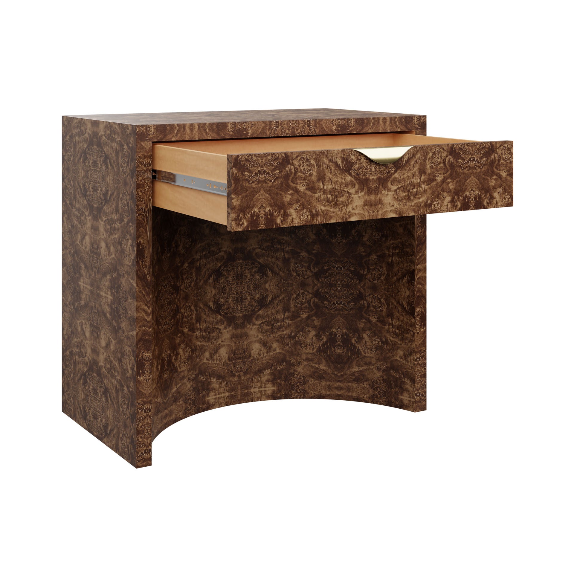 Custom Marisol Chest | Contemporary Demilune Nightstand – Scout Design Studio