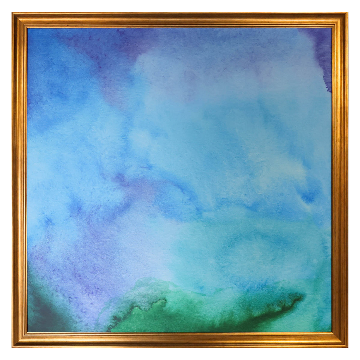 Maurice | Large Blue and Green Abstract Gallery Art – Scout Design Studio