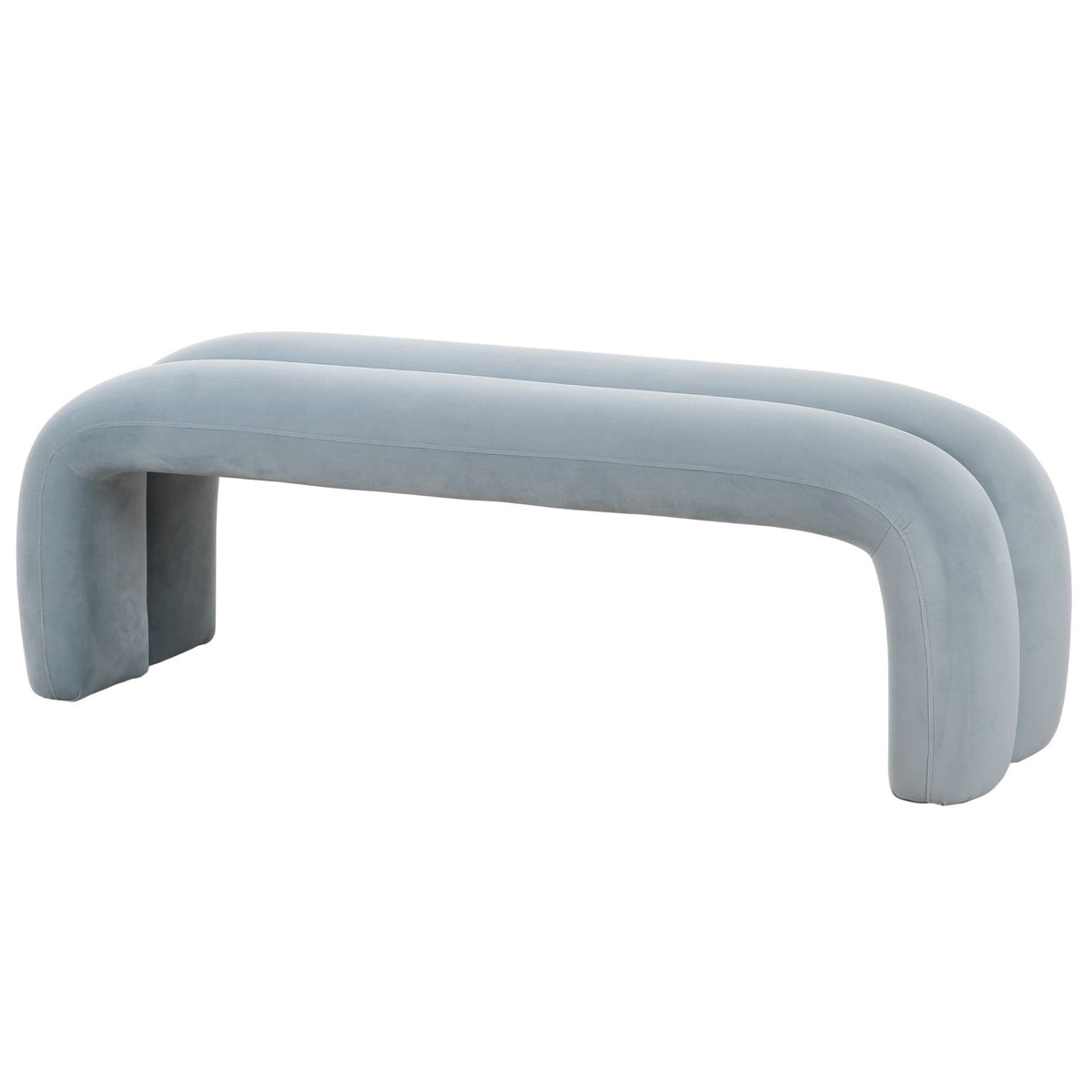 Maxwell Bench in Frost Blue | Contemporary Bench Seating – Scout Design ...