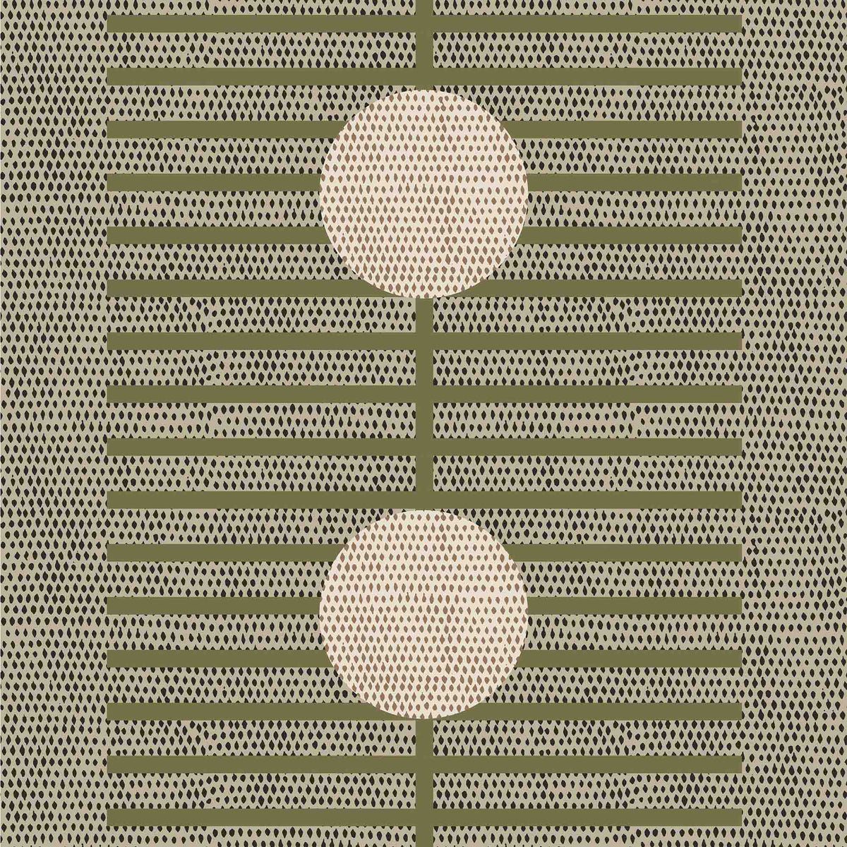 Nomalanga Wallpaper - Olive & Linen | Pattern Wallpaper – Scout Design ...