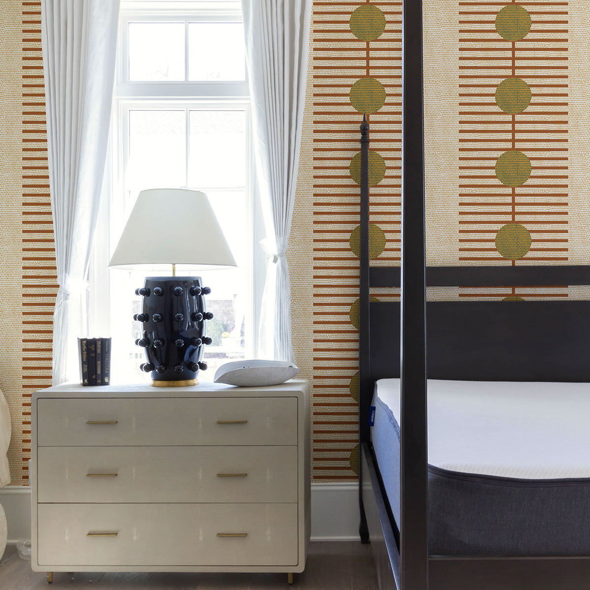 Nomalanga Wallpaper - Terracotta | Pattern Wallpaper – Scout Design Studio