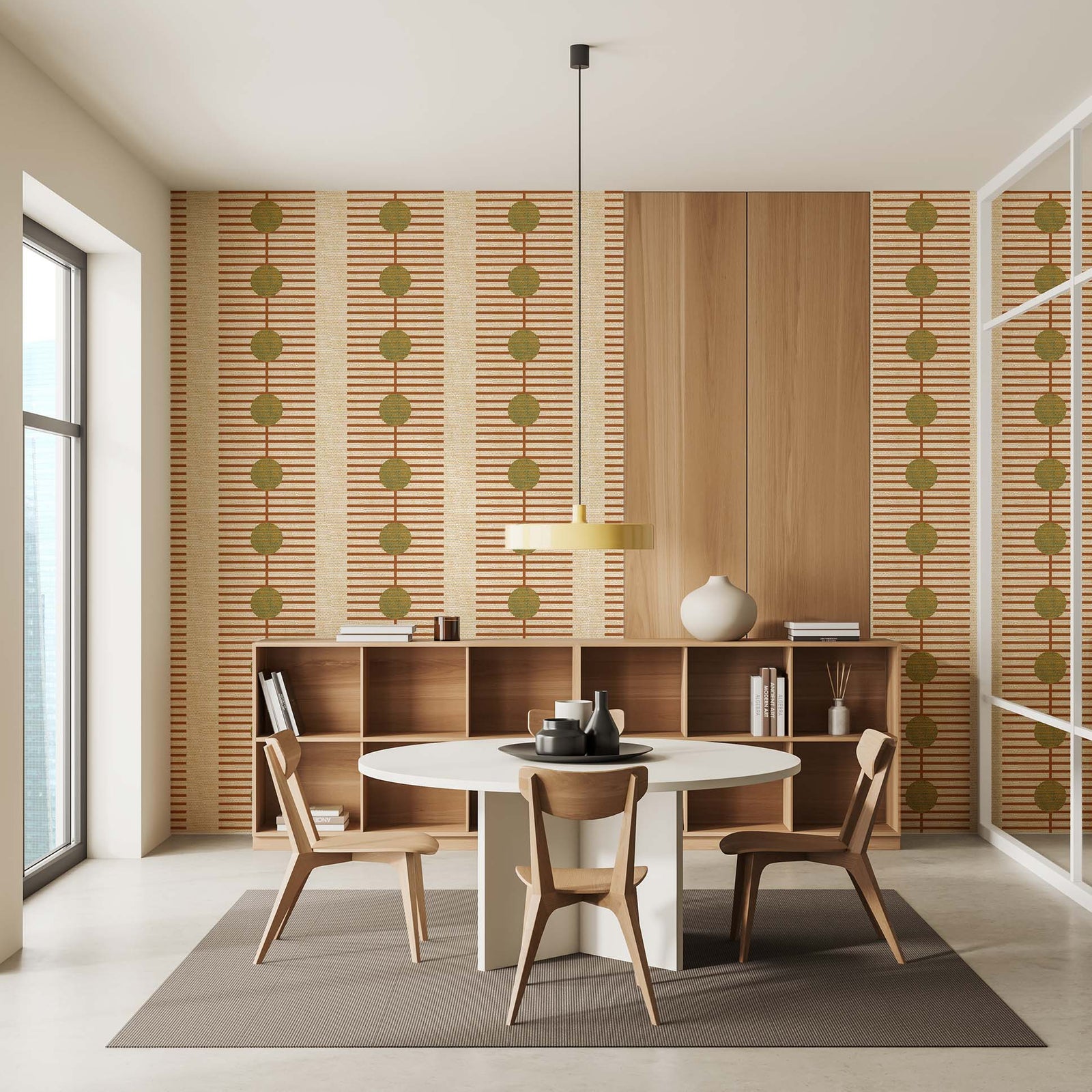 Nomalanga Wallpaper - Terracotta | Pattern Wallpaper – Scout Design Studio