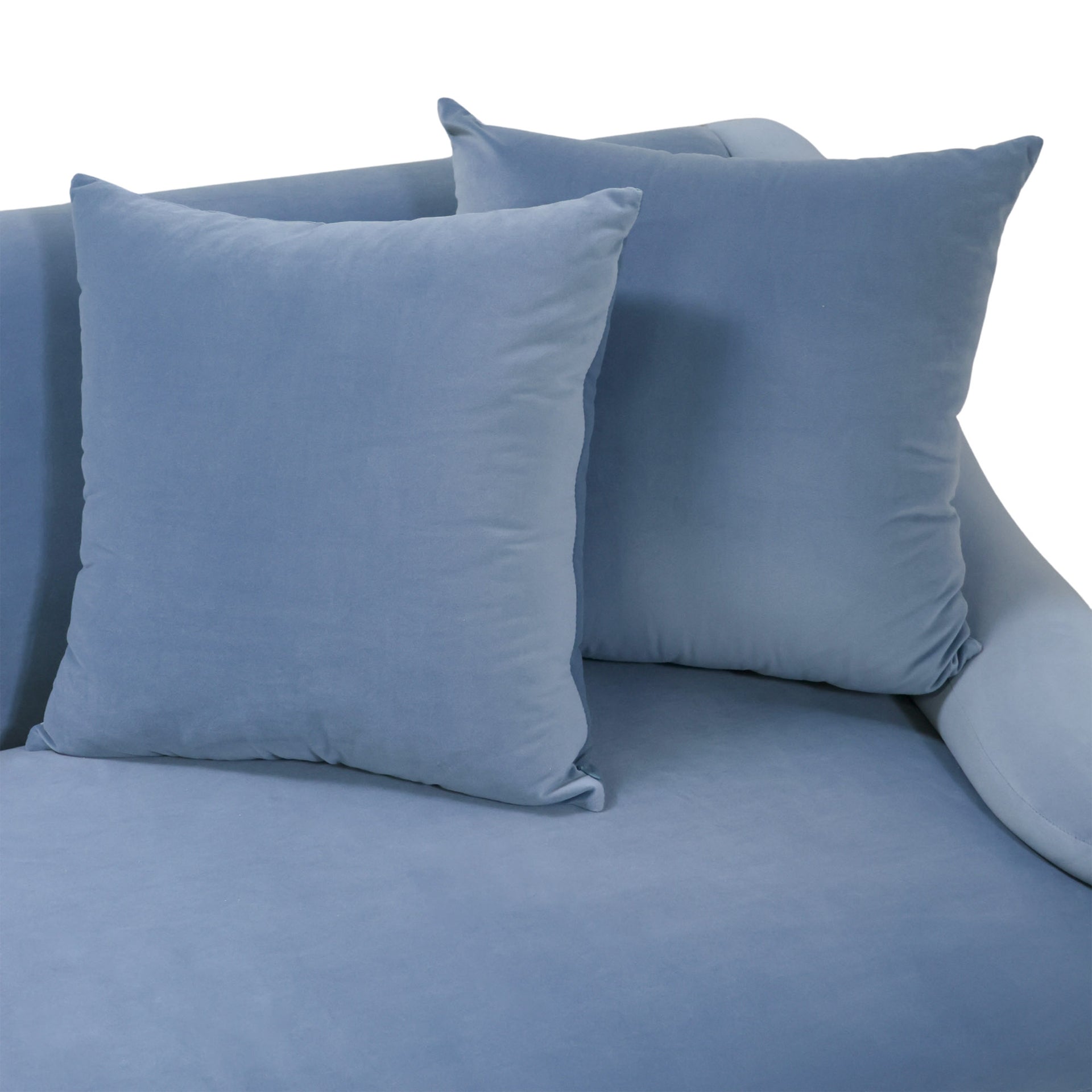 Ooh La La Sofa in Light Blue | Blue Velvet Modern Couch – Scout Design ...