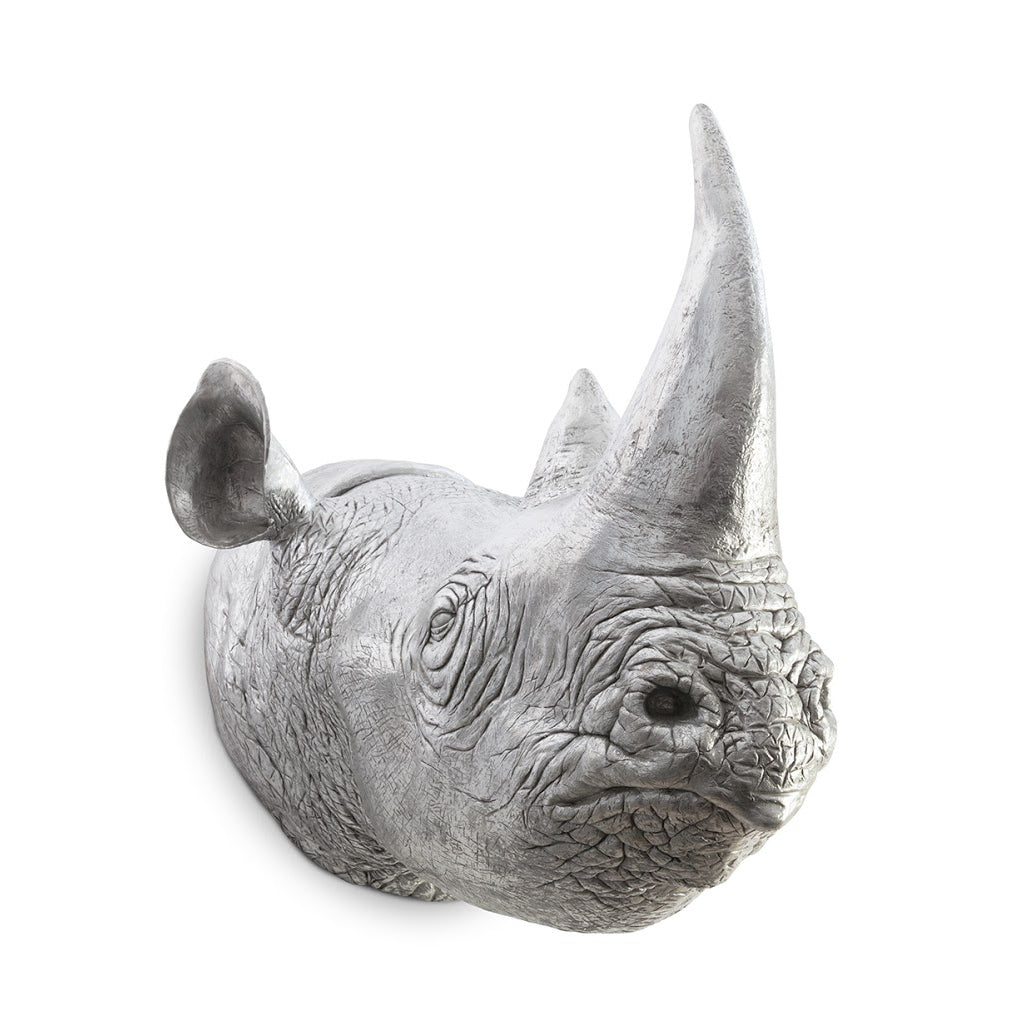 Birdie the Silver Rhino | Unique & Unusual Decor – Scout Design Studio