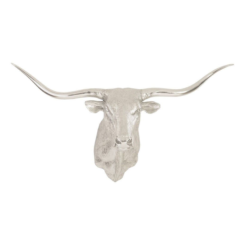 Bullie the Silver Longhorn | Unique & Unusual Decor – Scout Design Studio