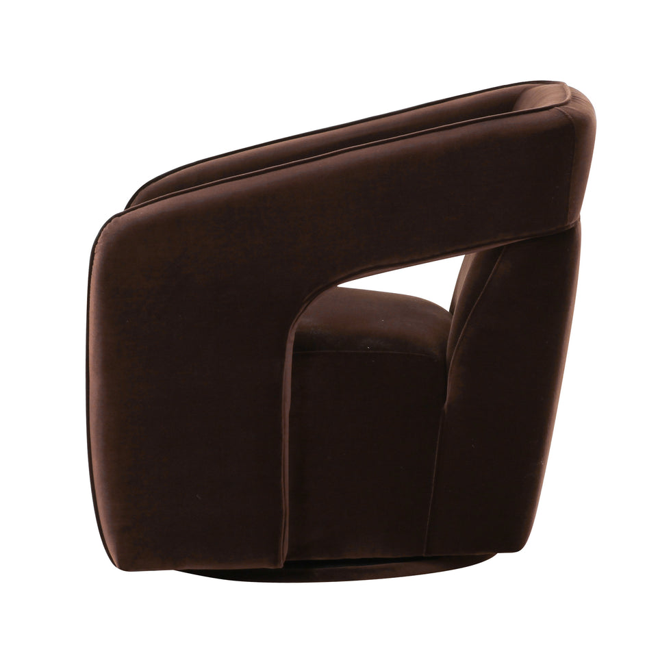 Palmer Swivel Chair In Chocolate | Modern Seating – Scout Design Studio