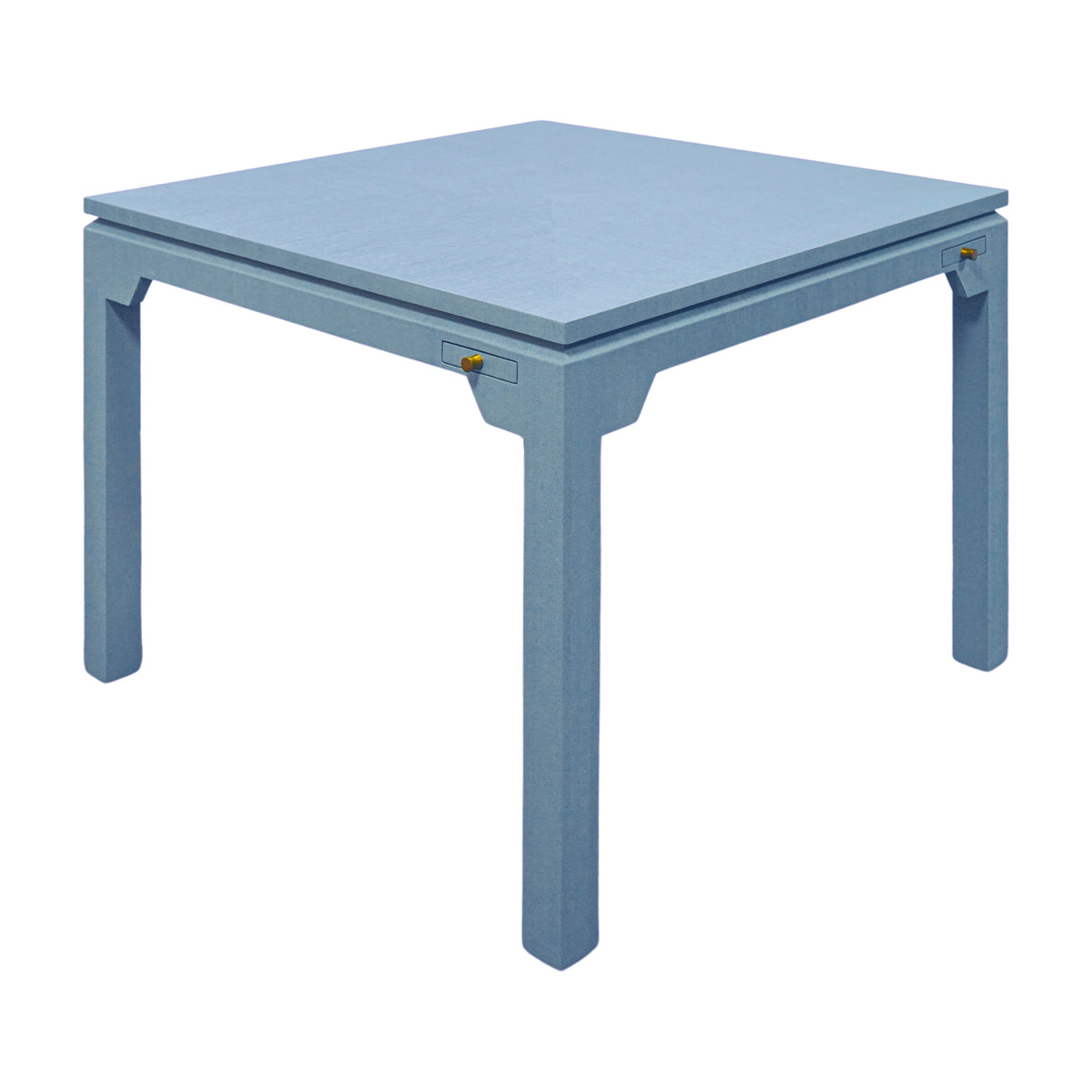 Pass the Rose Game Table in Blue | Grasscloth Game Table – Scout Design ...