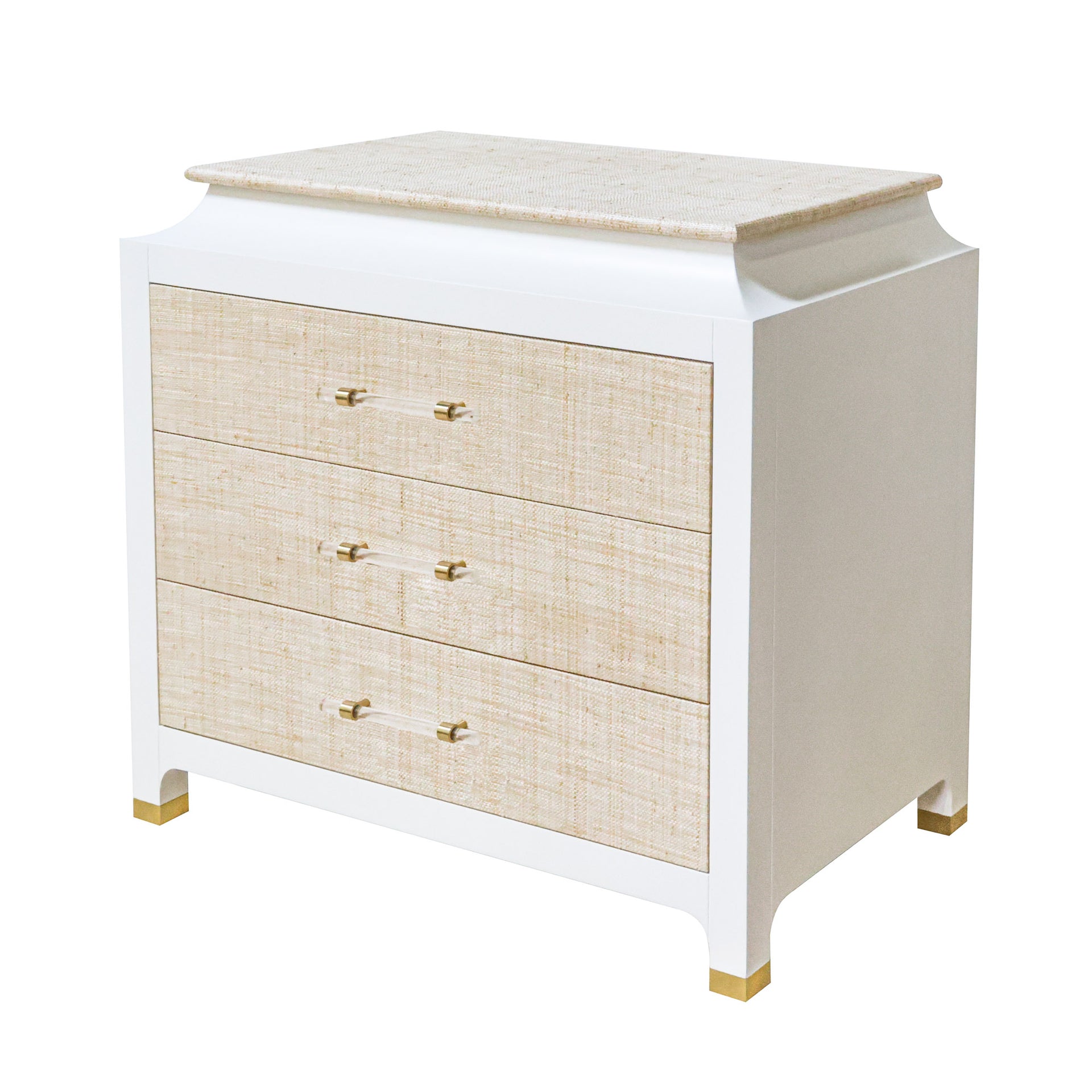 Recon Chest Large in Noah Grasscloth | Contemporary Nightstand – Scout ...