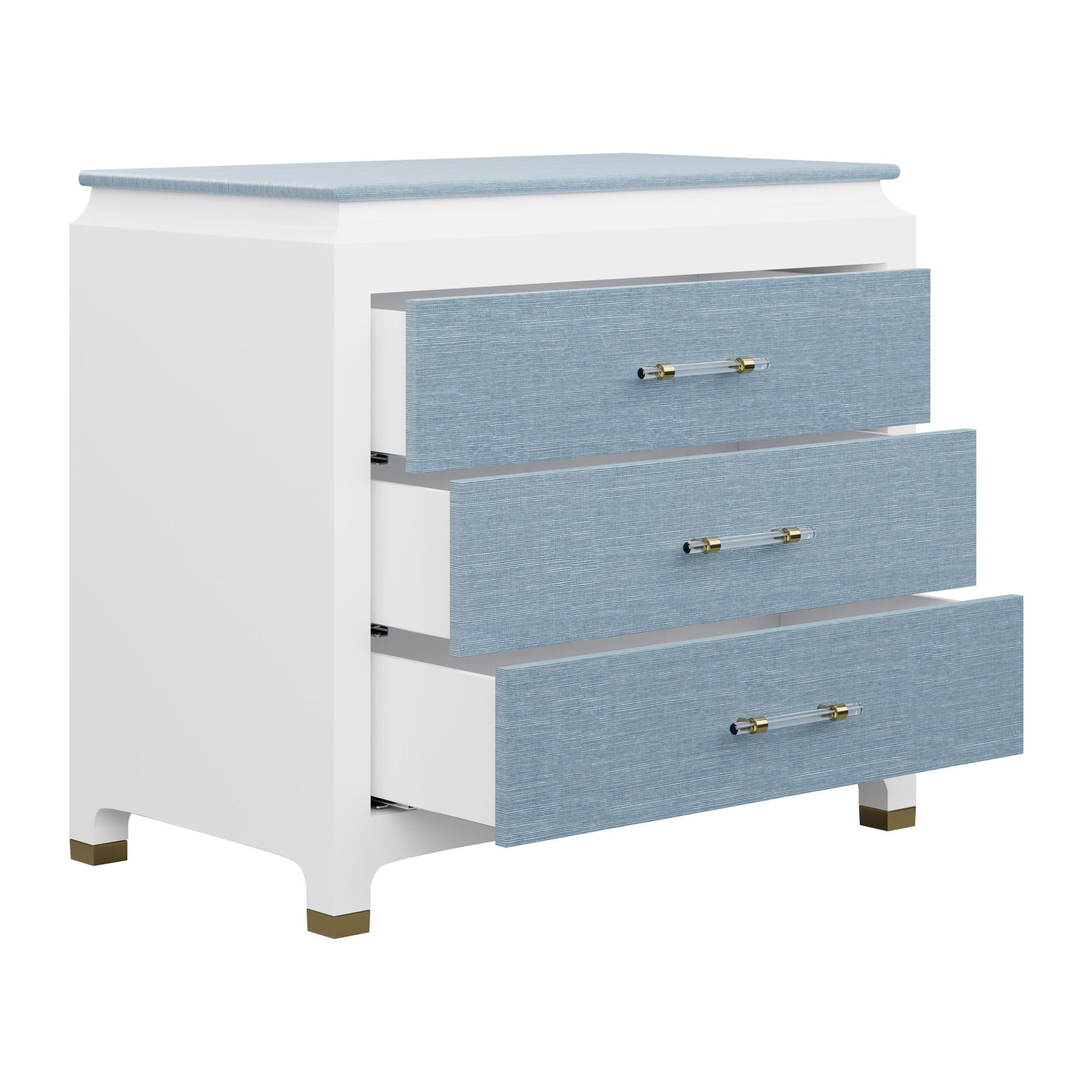 Recon Chest in Tulum Grasscloth | Contemporary Nightstand – Scout ...