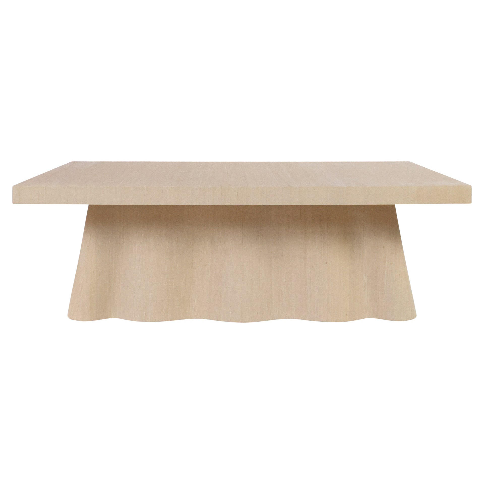 Rosemary Coffee Table | Scalloped Grasscloth Coffee Table – Scout ...