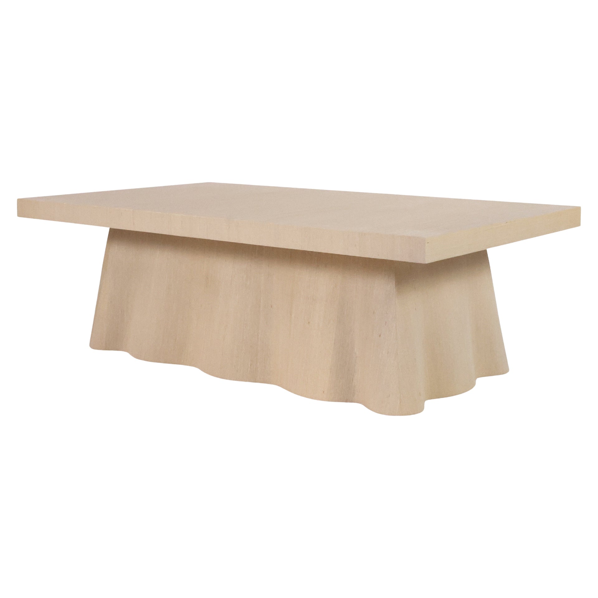 Rosemary Coffee Table | Scalloped Grasscloth Coffee Table – Scout ...