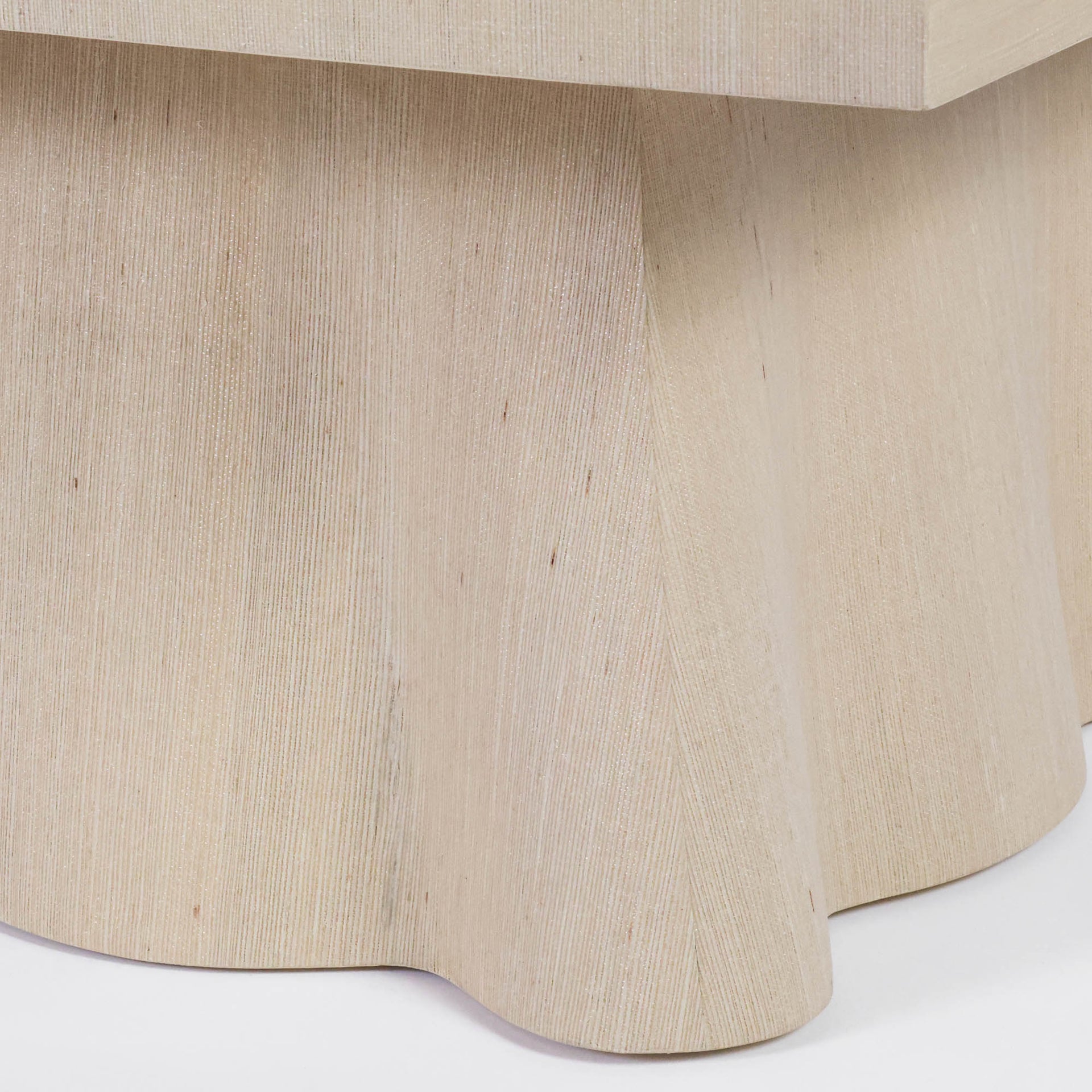 Rosemary Coffee Table | Scalloped Grasscloth Coffee Table – Scout ...