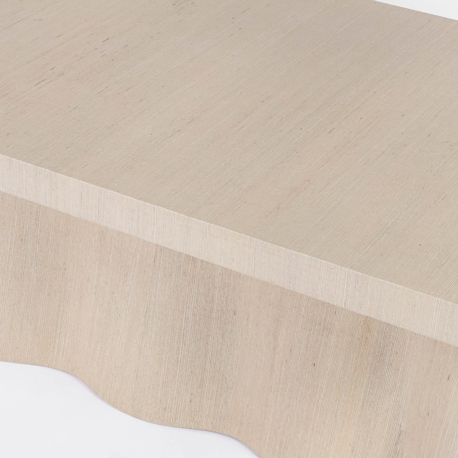 Rosemary Coffee Table | Scalloped Grasscloth Coffee Table – Scout ...
