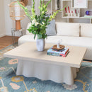 Rosemary Coffee Table | Scalloped Grasscloth Coffee Table – Scout ...