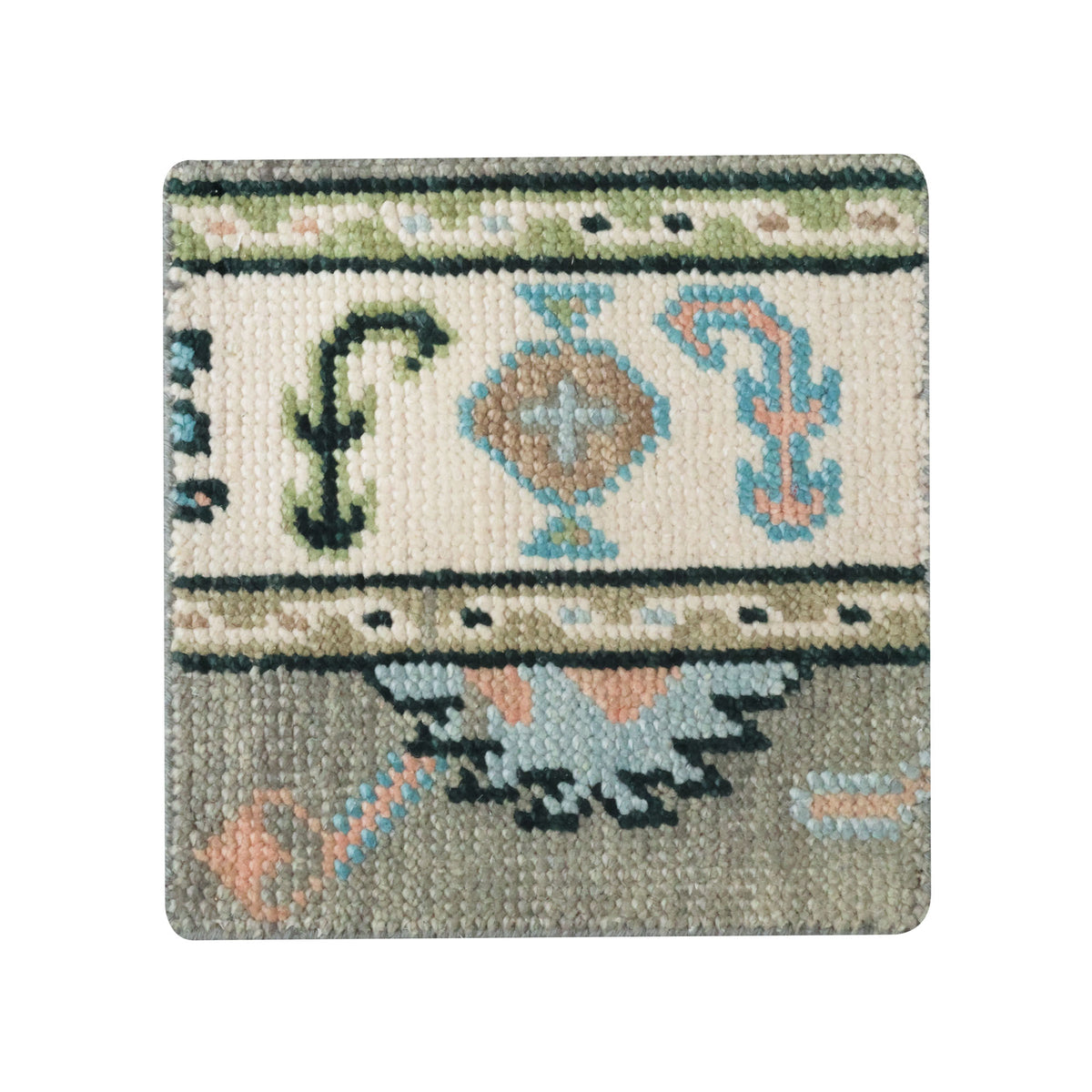 Poppy Pastel Rug Sample | Hand-Knotted Rug Sample – Scout Design Studio