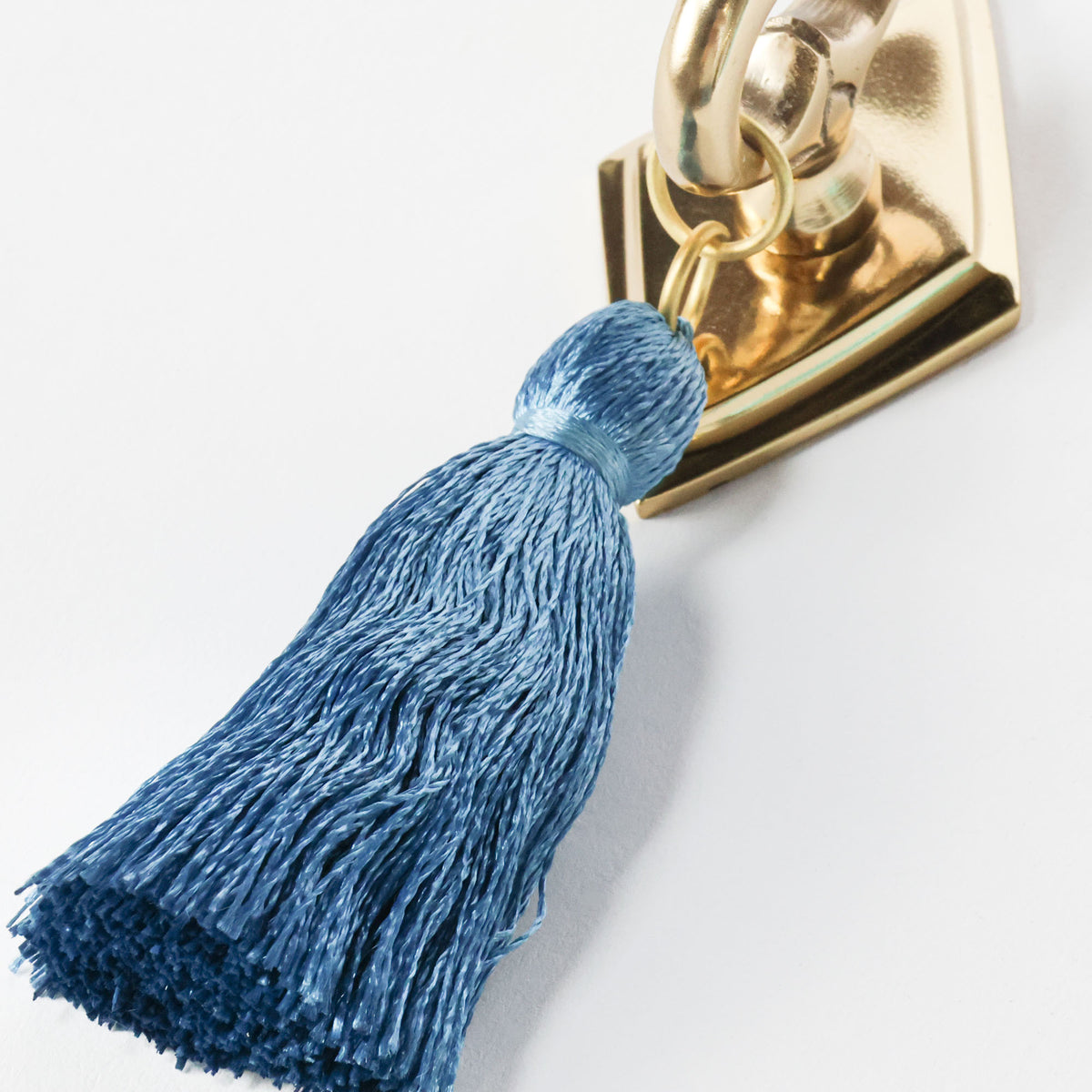 Tassel Knob - Smokey Blue | Unique & Contemporary Brass Hardware ...
