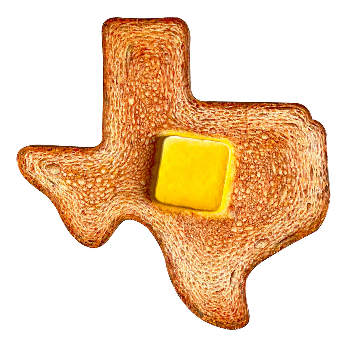 Texas Toast by Ken Womack | 3D Toast Wall Art – Scout Design Studio